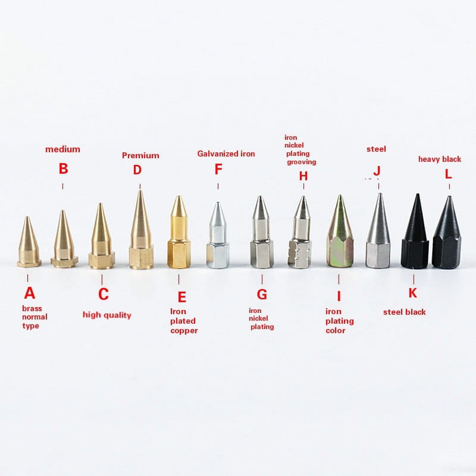 30pcs Oil mouth Grease nipple sharp stainless steel grease fitting ...