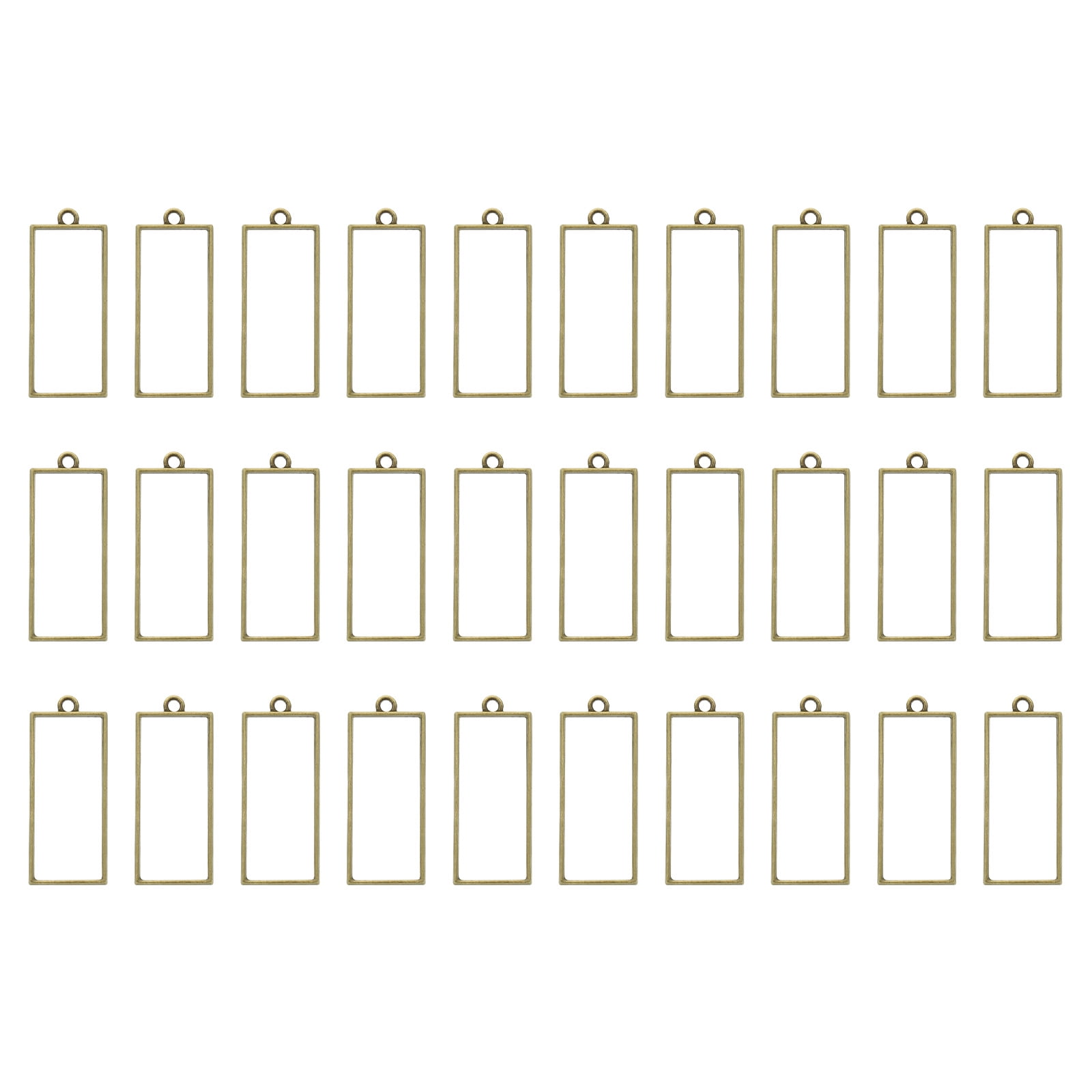 30pcs Open Bezels, Resin Bezels Pendants Mold Open Back Bezels Alloy ...