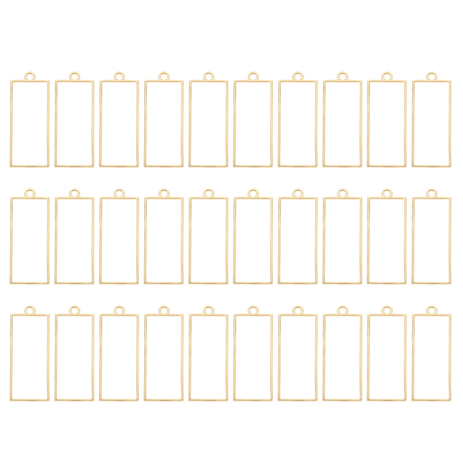30pcs Open Bezels, Resin Bezels Pendants Mold Open Back Bezels Alloy ...