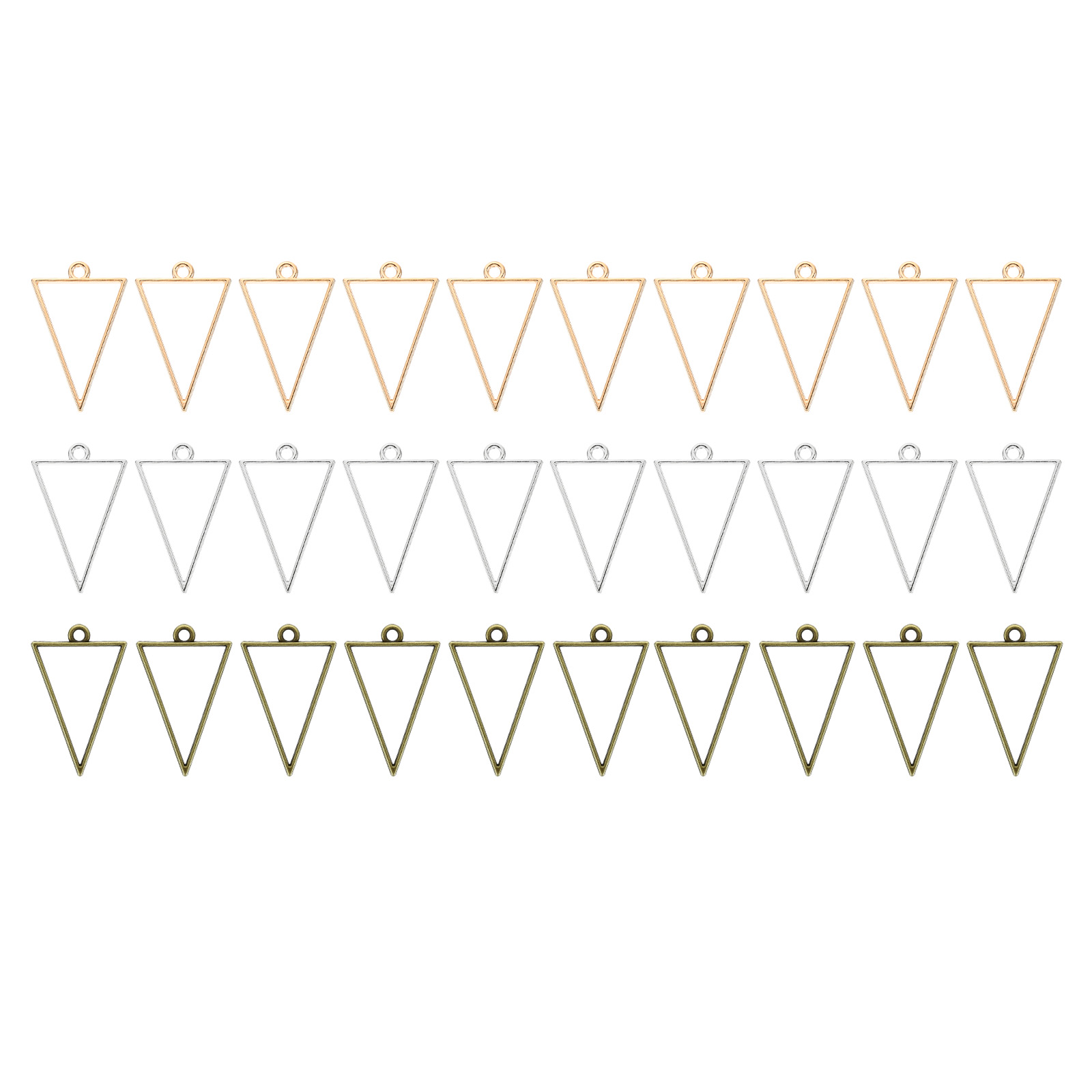 30pcs Open Bezels, Resin Bezels Pendants Mold Open Back Bezels Alloy ...