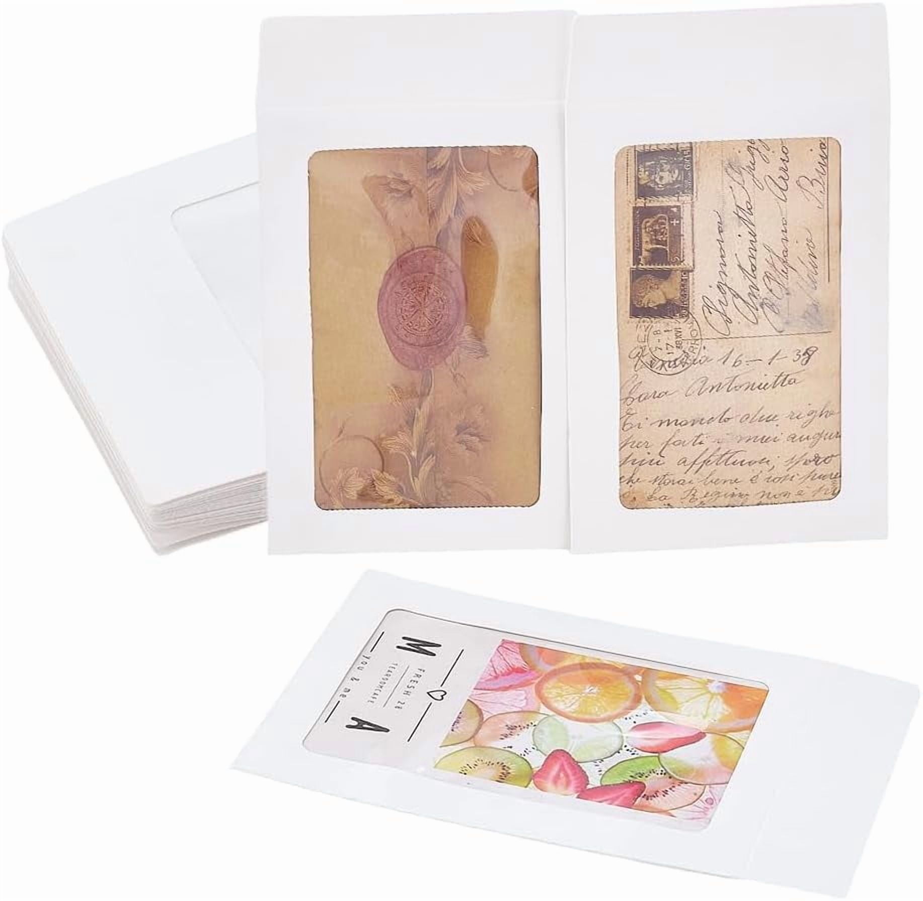 30pcs Paper Card Sleeves White Gift Cards Holders Greeting Cards ...