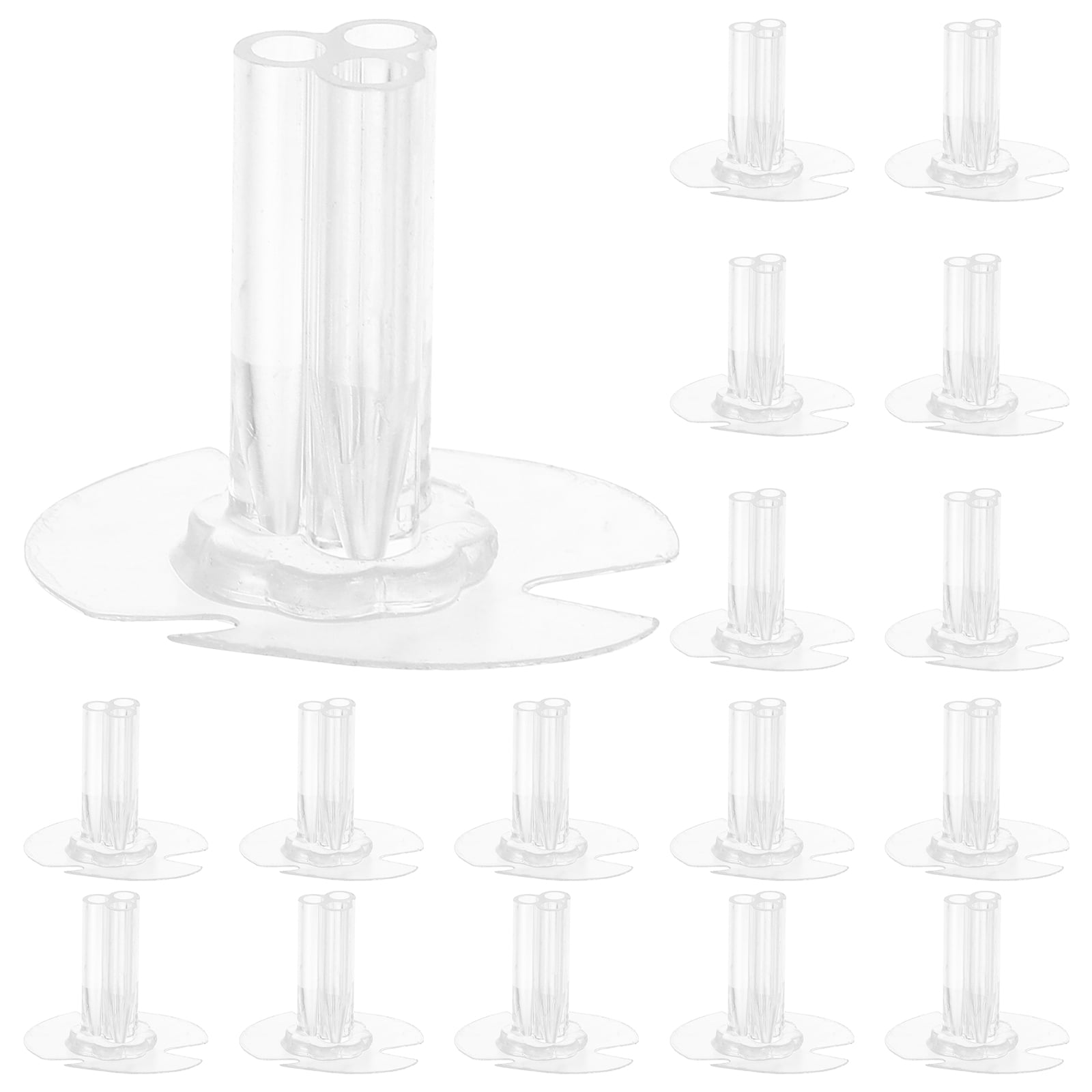 30pcs Party Flower Holder Clear Flower Stem Holders Flower Base Stand ...