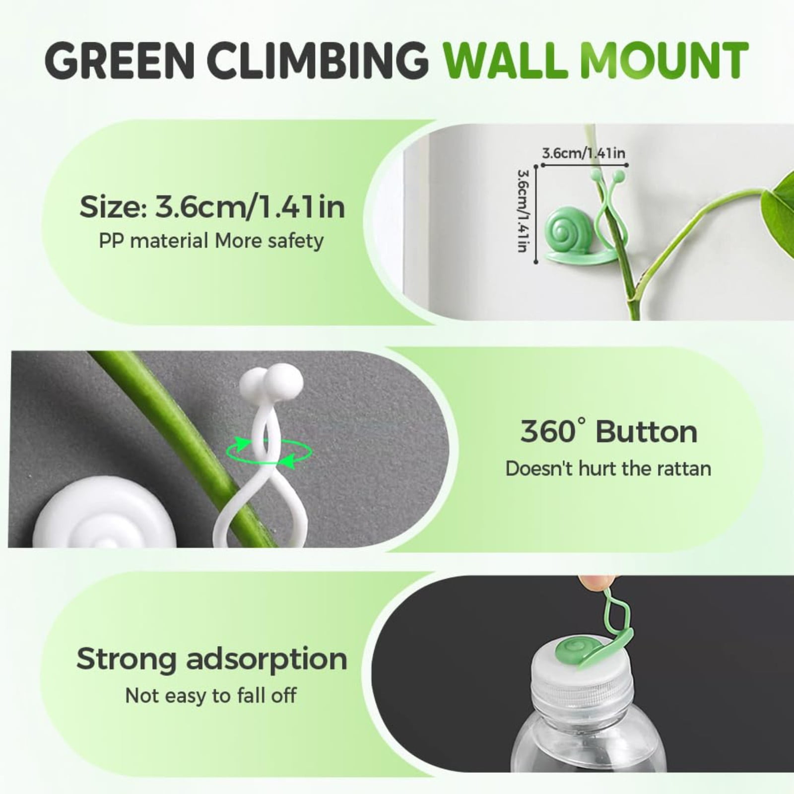 30pcs Plant Wall Clips,Plant Vine Wall Clips,Plant Climbing Wall Clips ...
