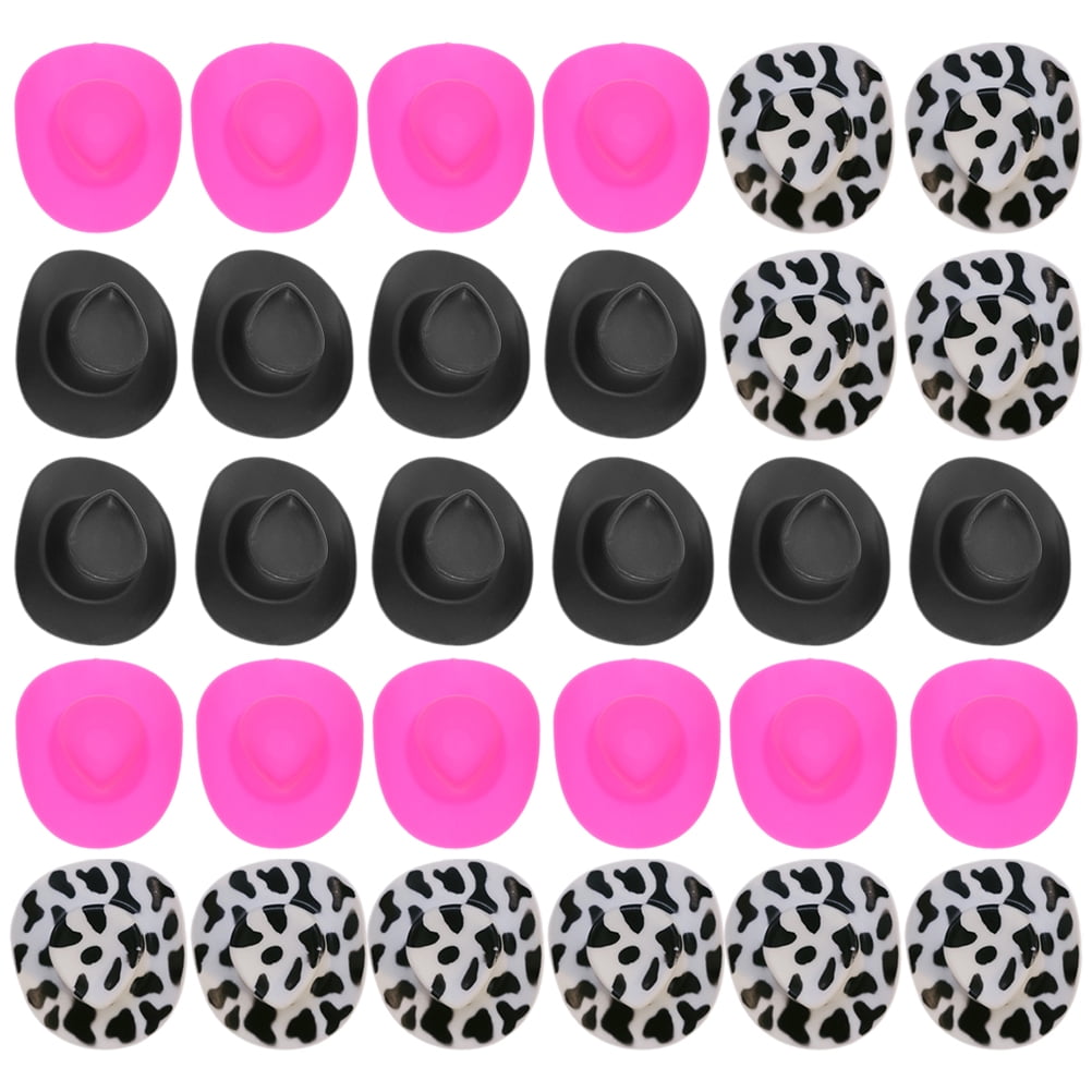 30pcs Plastic Mini Hat Tiny Hat Miniature Hats for Crafts - Walmart.com