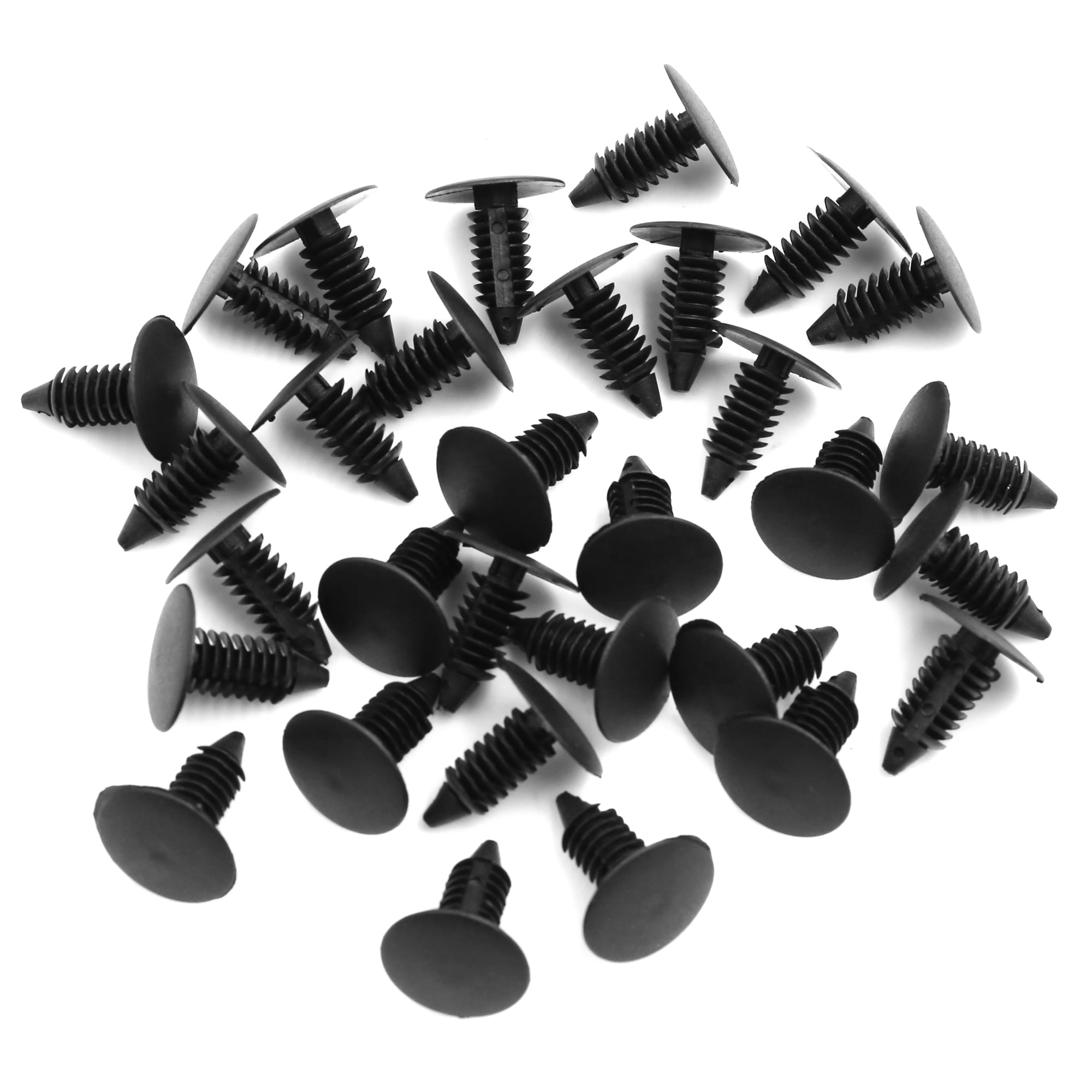 30pcs Plastic Push Rivets Car Retainer Bumper Trim Clips Fasteners ...