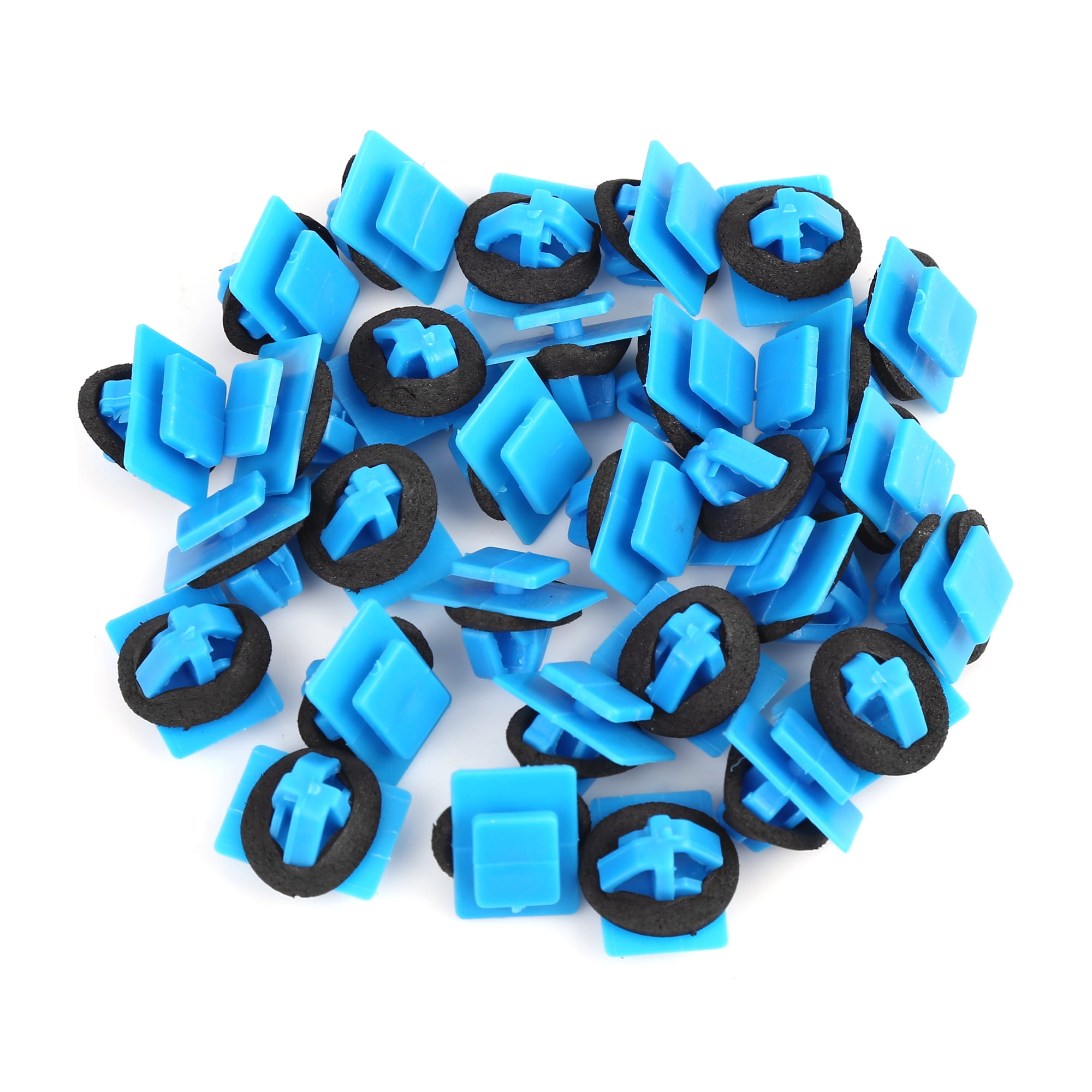 30pcs Plastic Rivet Blue Bumper Fender Fastener Clips Retainer Clamp ...