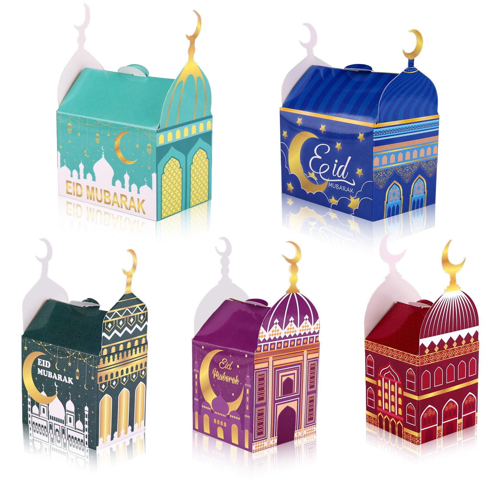 30pcs Ramadan Gift Box, YPF5 Eid Mubarak Gift Boxes Foldable Goodie ...