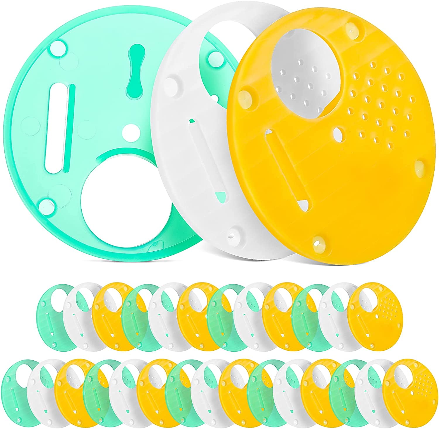 30pcs Round Bee Hive Box Entrance Gate Discs Plastic Bee Nest Door ...