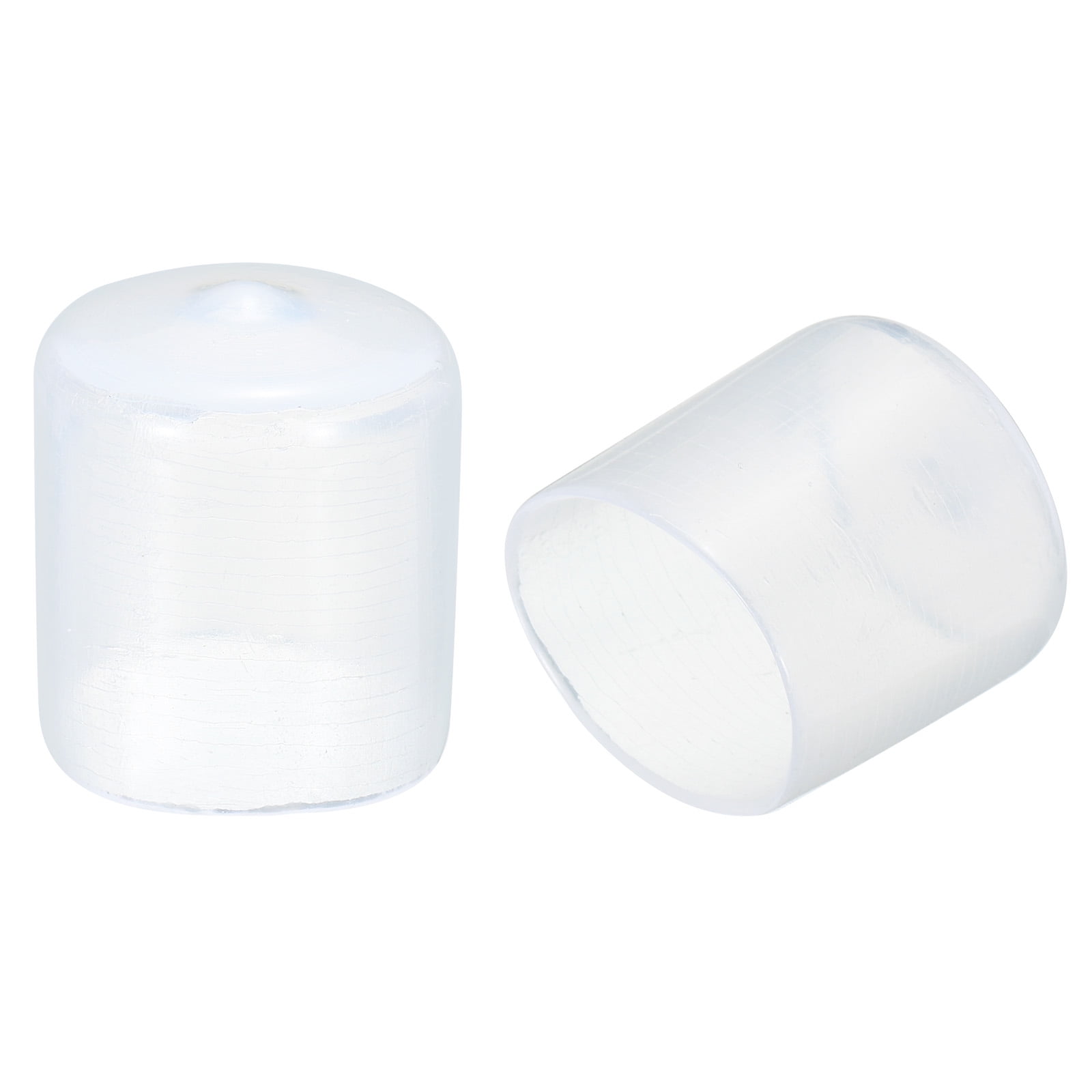 30pcs Round Rubber End Caps 30mm Clear PVC Vinyl Bolt Cover Screw ...
