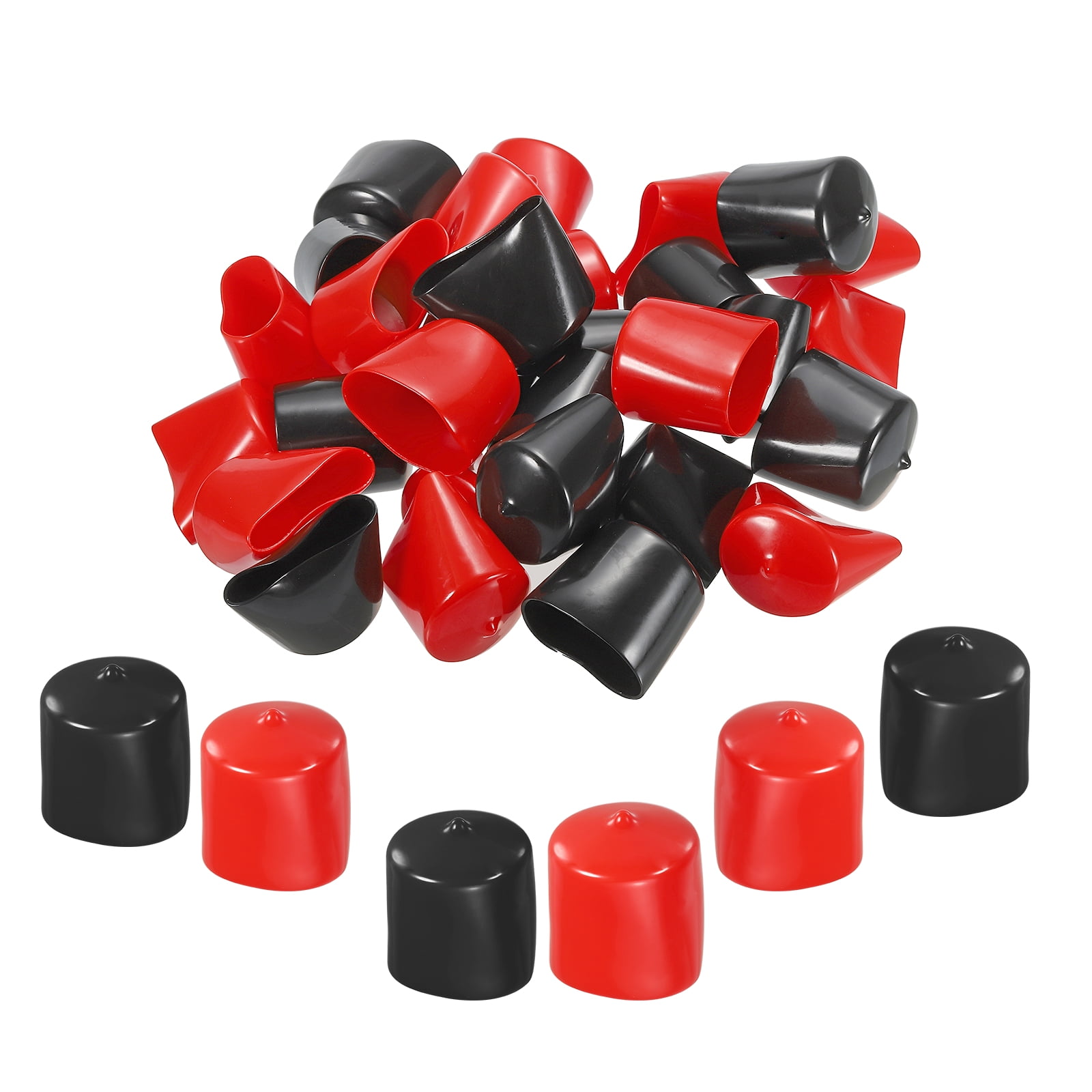 30pcs Rubber End Caps Cover Assortment 1 1/2 inch Vinyl Screw Thread ...