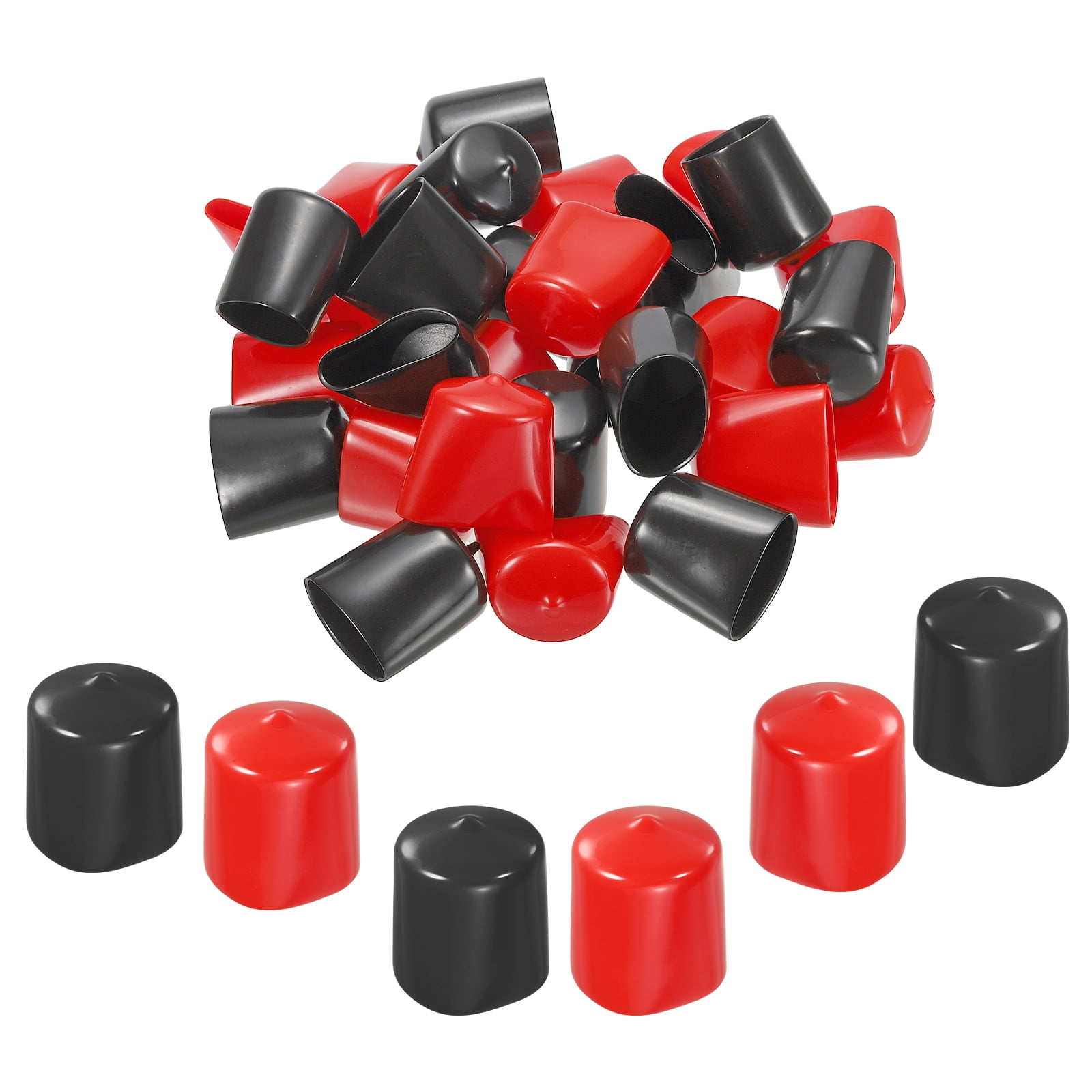 30pcs Rubber End Caps Cover Assortment 1 3/8 inch Vinyl Screw Thread ...