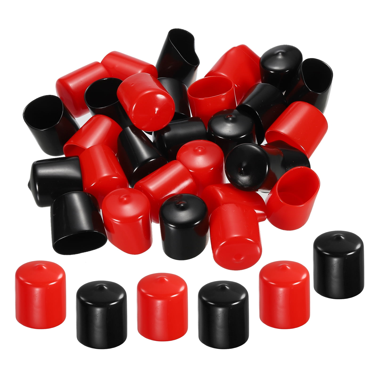 30pcs Rubber End Caps Cover Assortment 27mm Vinyl Screw Thread ...