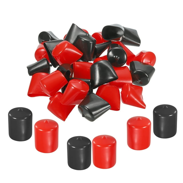 30pcs Rubber End Caps Cover Assortment 36mm Vinyl Screw Thread ...