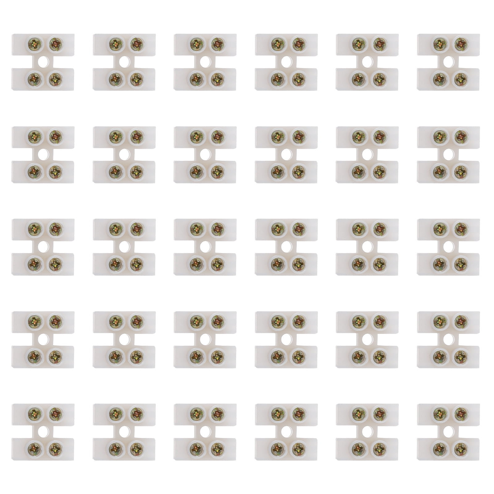 30pcs Screw Type Quick Connect Terminal 10A 2 Position Wire Connectors ...