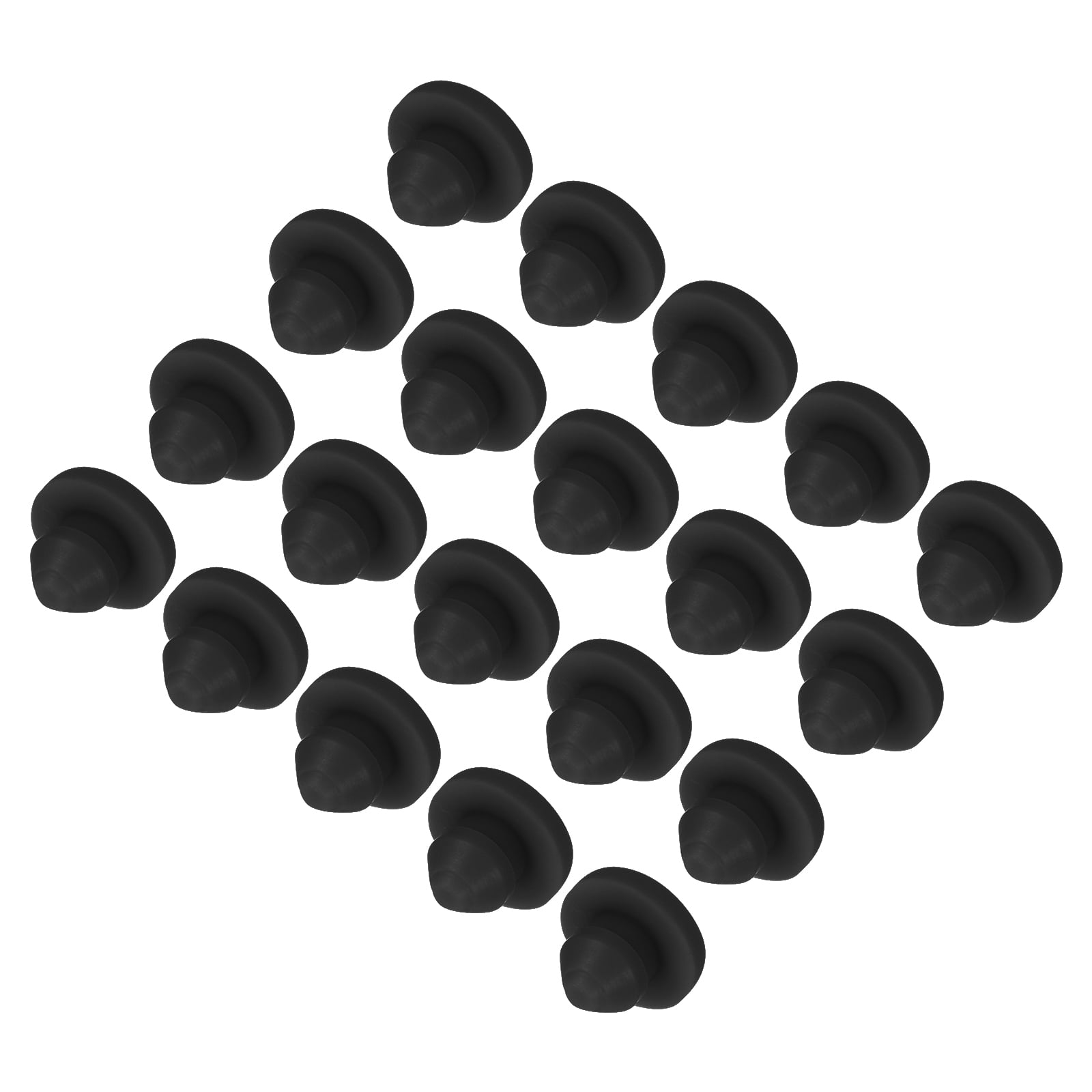 30pcs Silicone Snap in Locking Hole Plugs,4mm Narrow Groove 1.5mm for ...