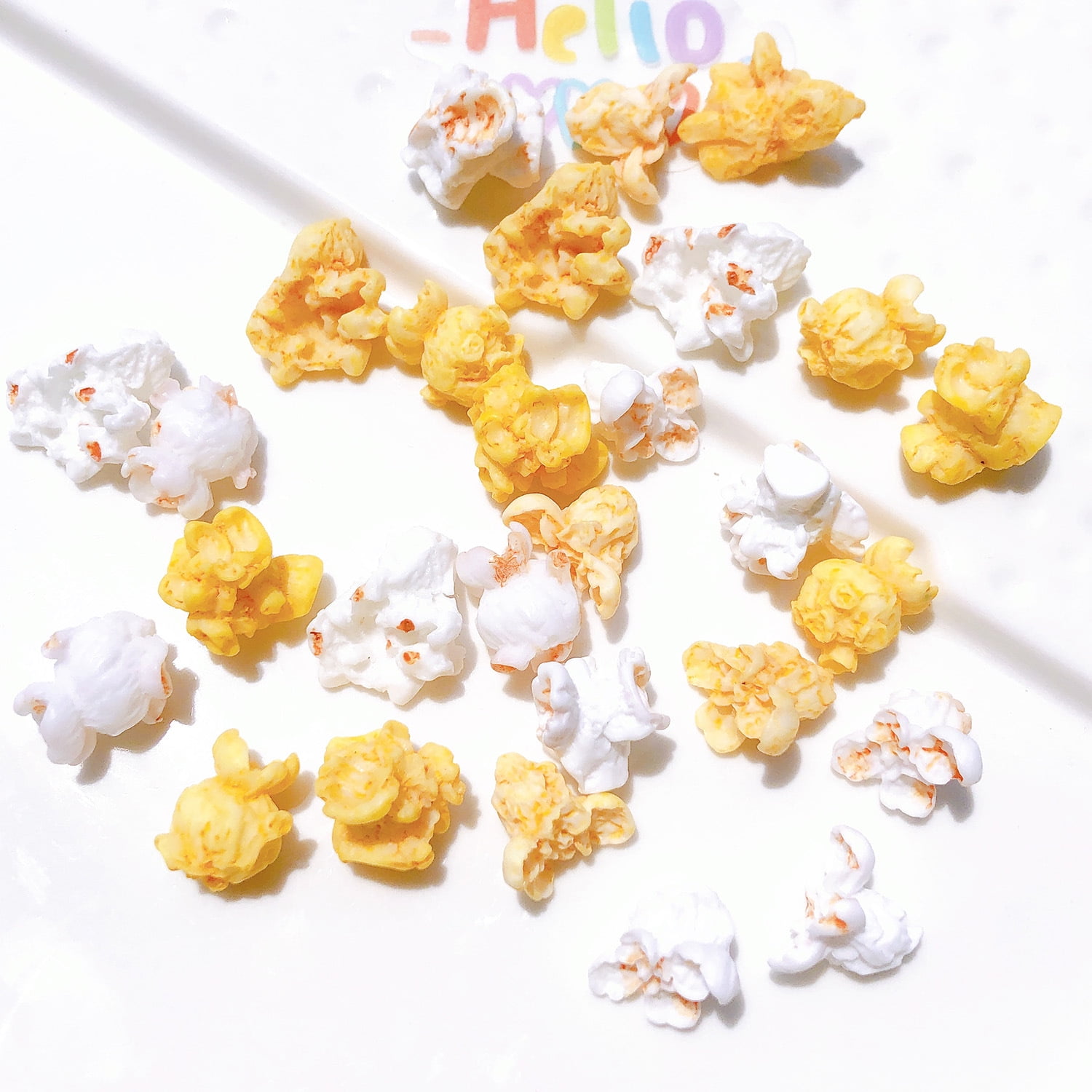 Greenadscape Faux Popcorn Prop Plastic Yellow For Home Decoration Photo ...
