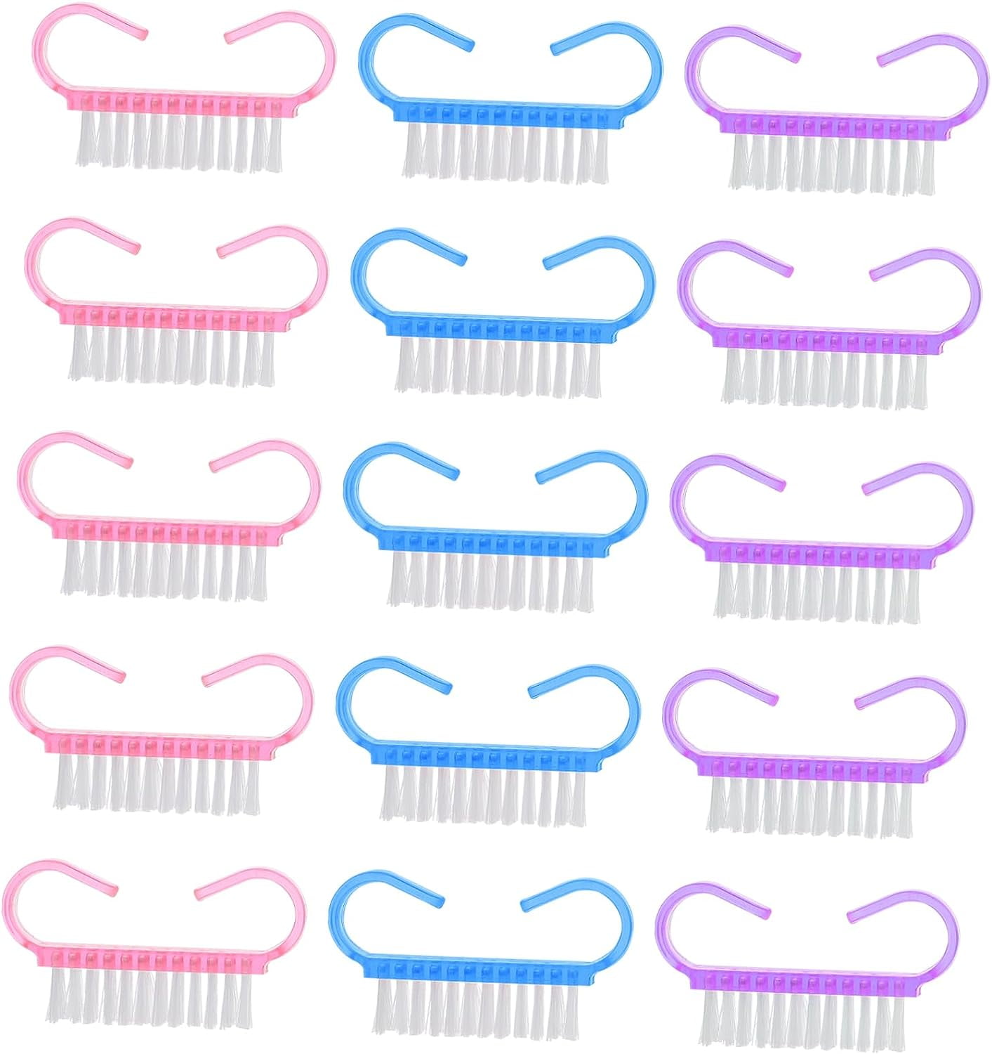 30pcs Small Horn Brush Nail Cleaner Brush Gel Nail Brush Portable ...