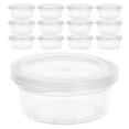 DEEPCRAFF 30Pcs Round Transparent Storage Box Airtight Small Container ...