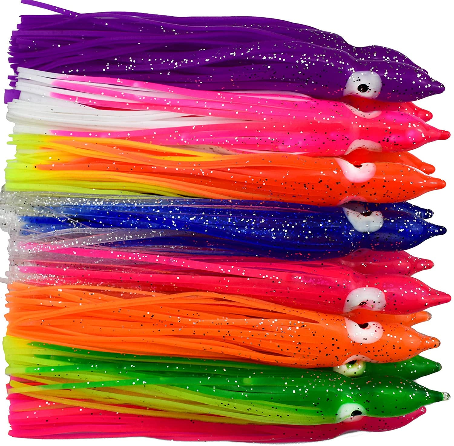 30pcs Soft Plastic Fishing Lures Trolling Bait Lure Multi Colour ...