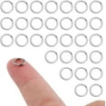 30pcs Split Rings, 8mm Stainless Steel Small Key Chain Mini Keychain Rings Split Open Jump Rings ...