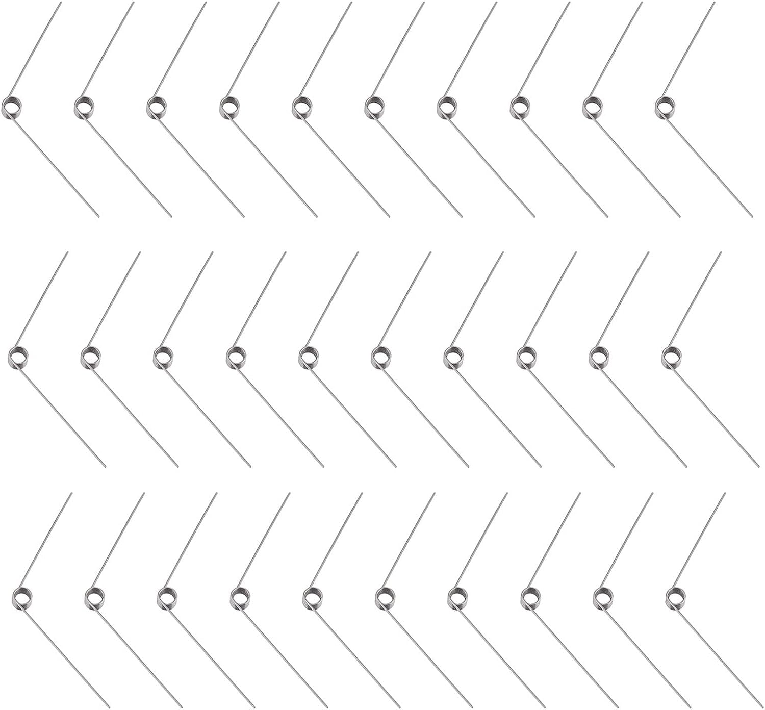 30pcs Stainless Steel Small Torsion Spring 0.2mm Wire Diameter ...