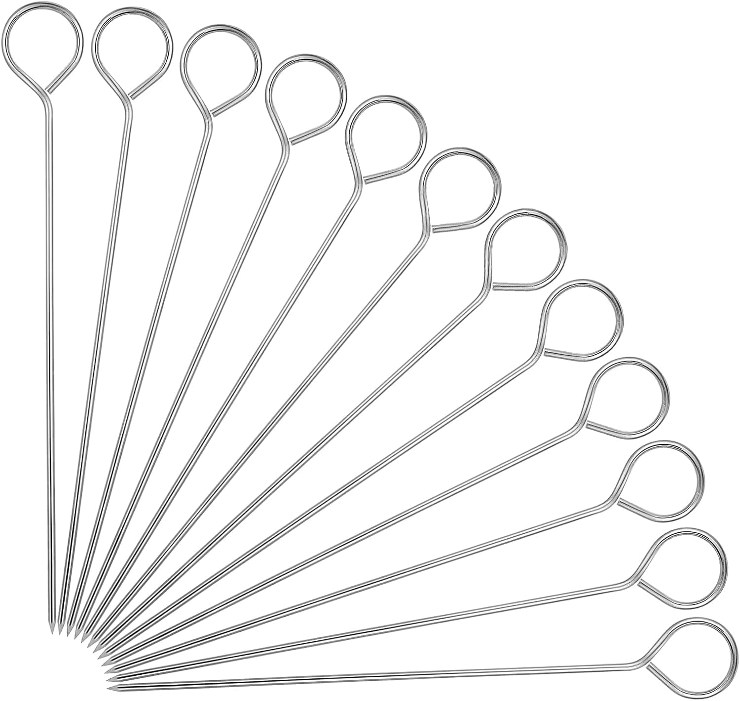 30pcs Stainless Steel Turkey Lacers - 6 Inch Reusable Chicken Skewers ...