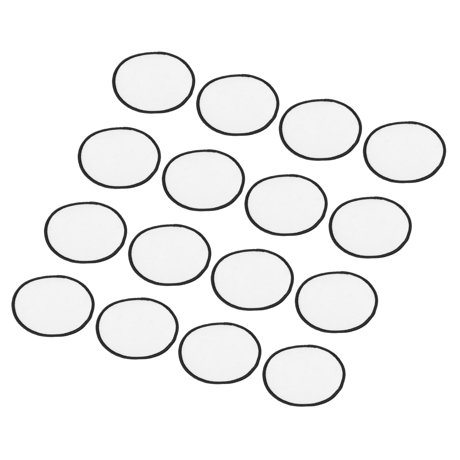 30pcs Sublimation Patch Blank, 7.5cm/2.95 Inch Fabric Iron-on Blank ...