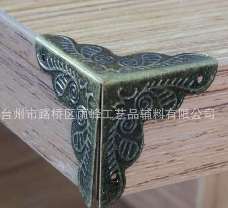 30pcs Table Corner Guards Vintage Chest Edge Protectors Metal Trim ...