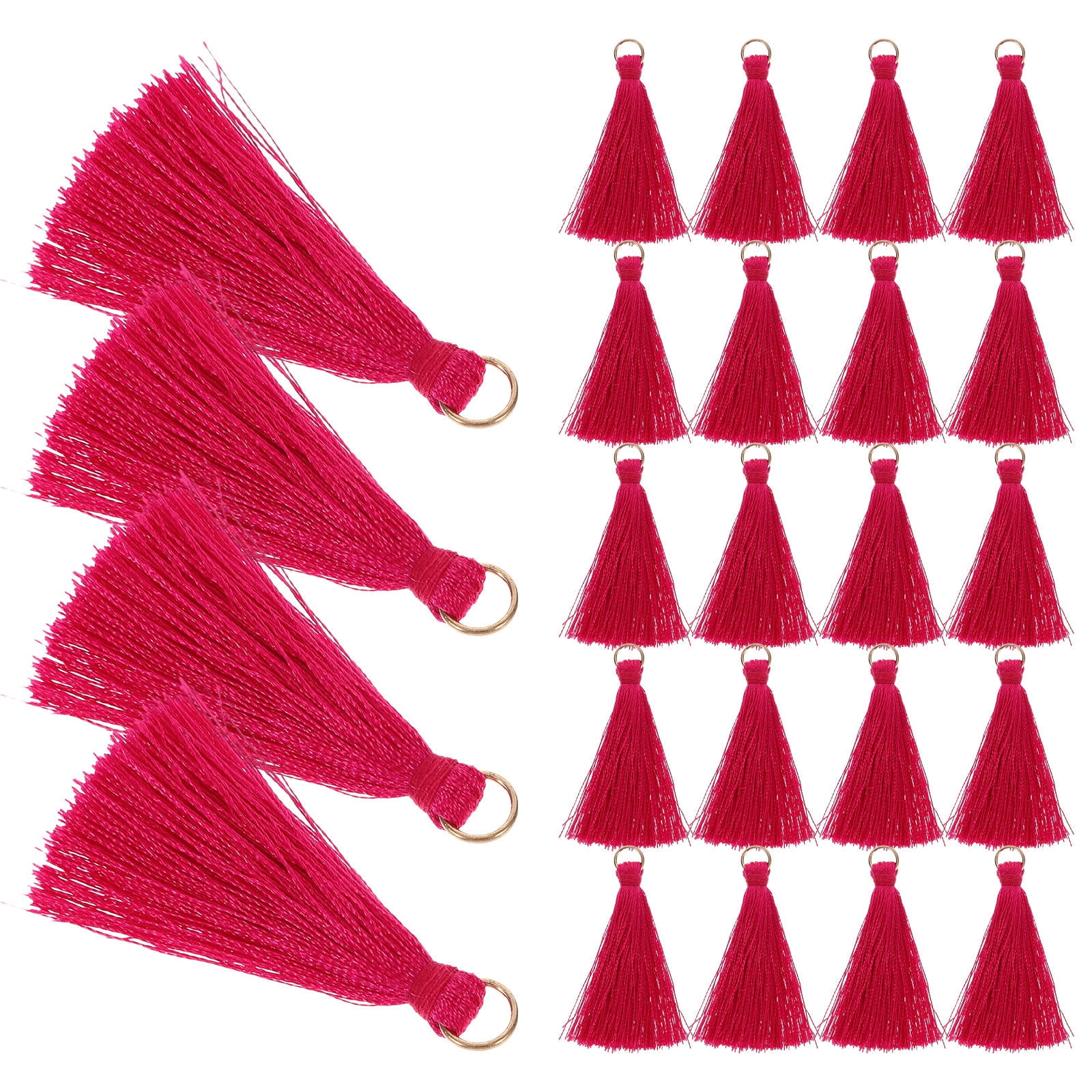 30pcs Tassel Keychain Charms Vibrant Decorative Pendant For Crafts ...