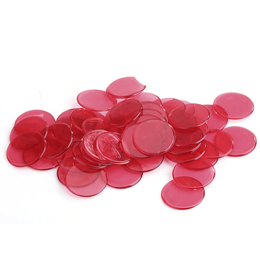 30pcs Transparent Counters Counting Bingo Chips Plastic Markers Bingo ...
