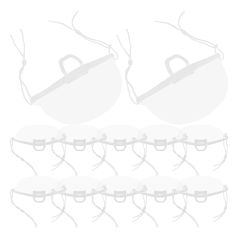 30pcs Clear Plastic Face Masks Cooking Mouth Cover Safety Masks ...