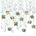 30pcs Tropical Birds Decorations,Tropical Hawaiian Party Hanging Swirl ...