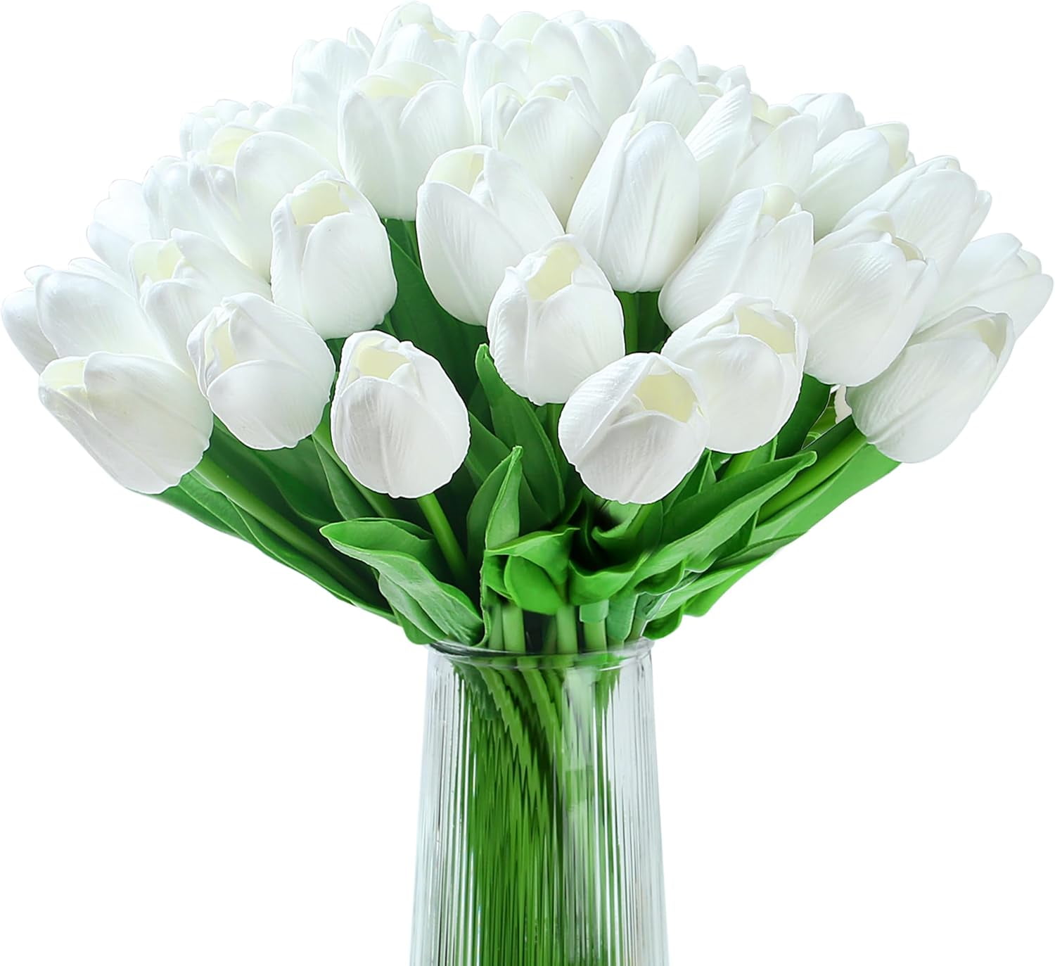 30pcs Tulips Artificial Flowers Fake Silk Tulips Real Touch Flowers for ...