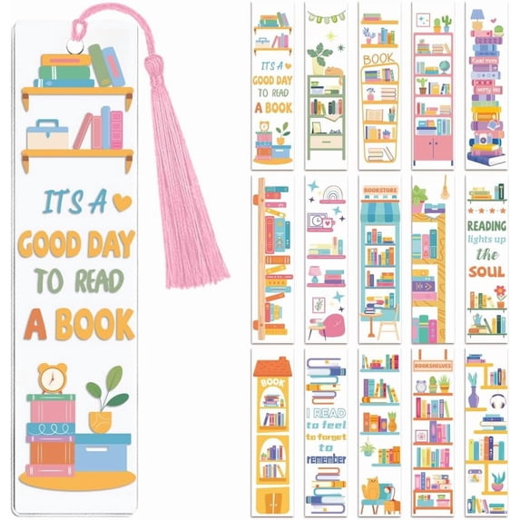 30pcs UV DTF Bookmarks Wraps Transfer Stickers Candy Color Bookshelf ...