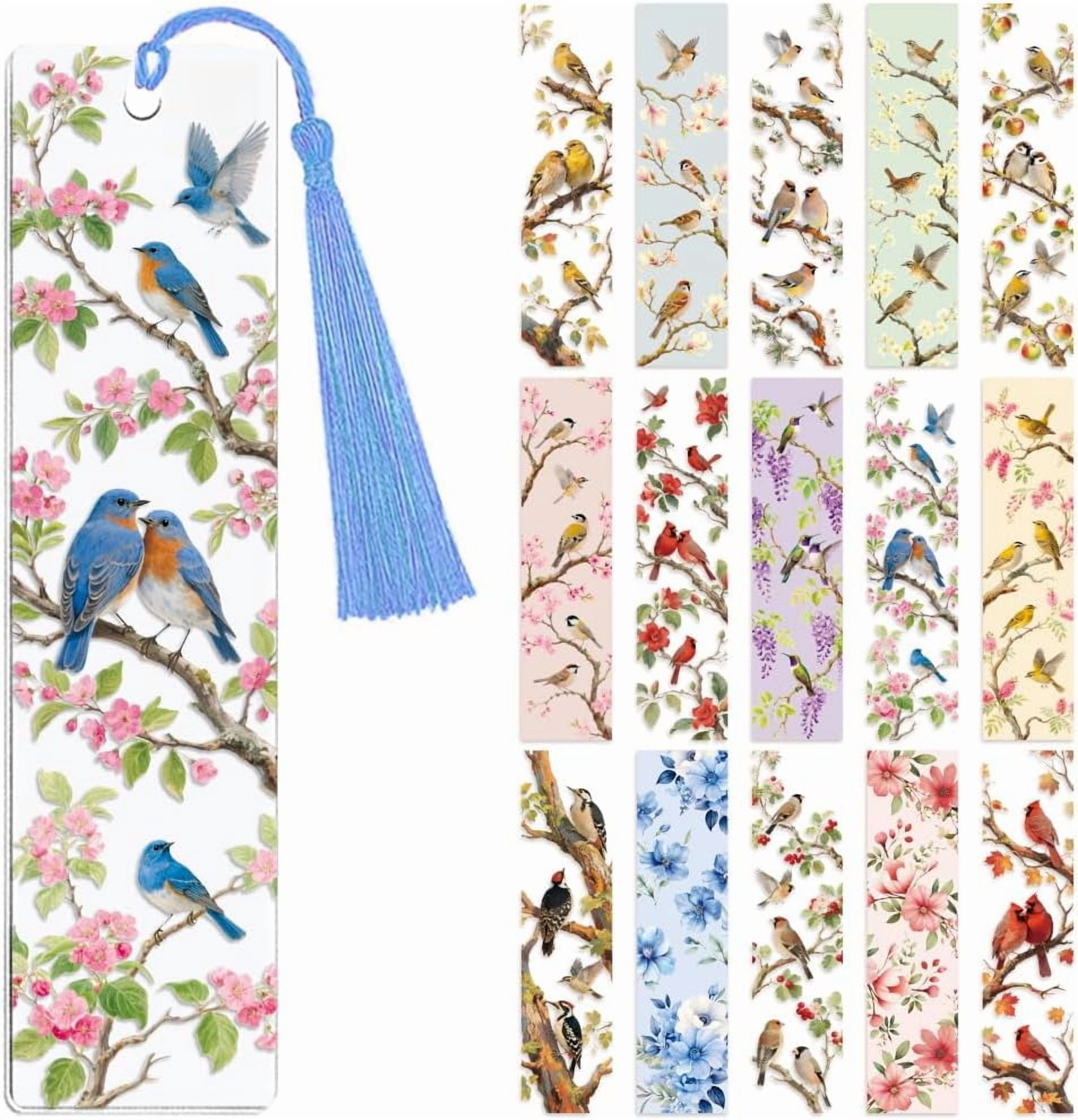 30pcs UV DTF Bookmarks Wraps Transfer Stickers Flowers Branches and ...