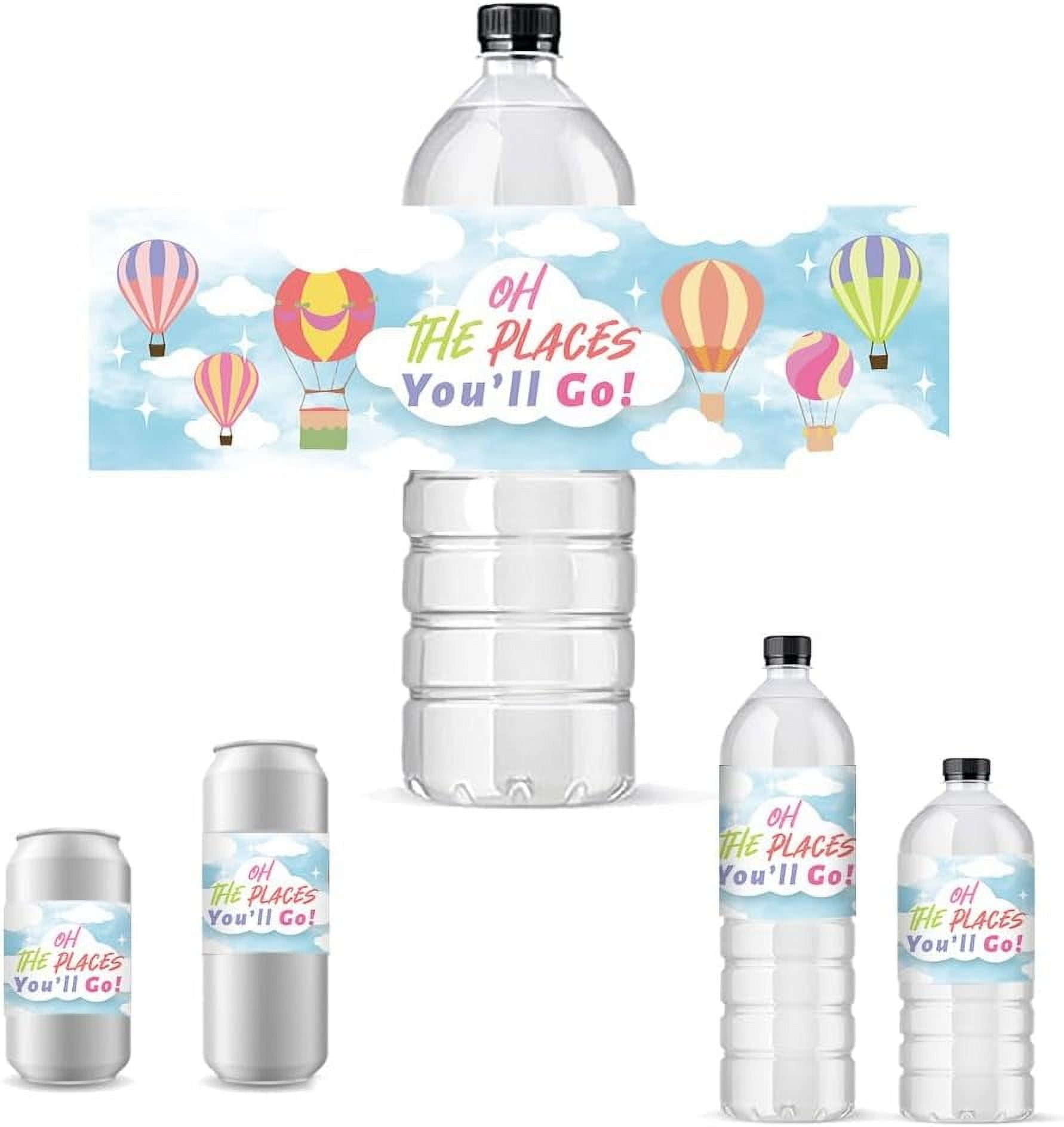 30pcs Water Bottle Labels Waterproof Labels 21.6x6.4cm/ 8.5x2.5'' The ...