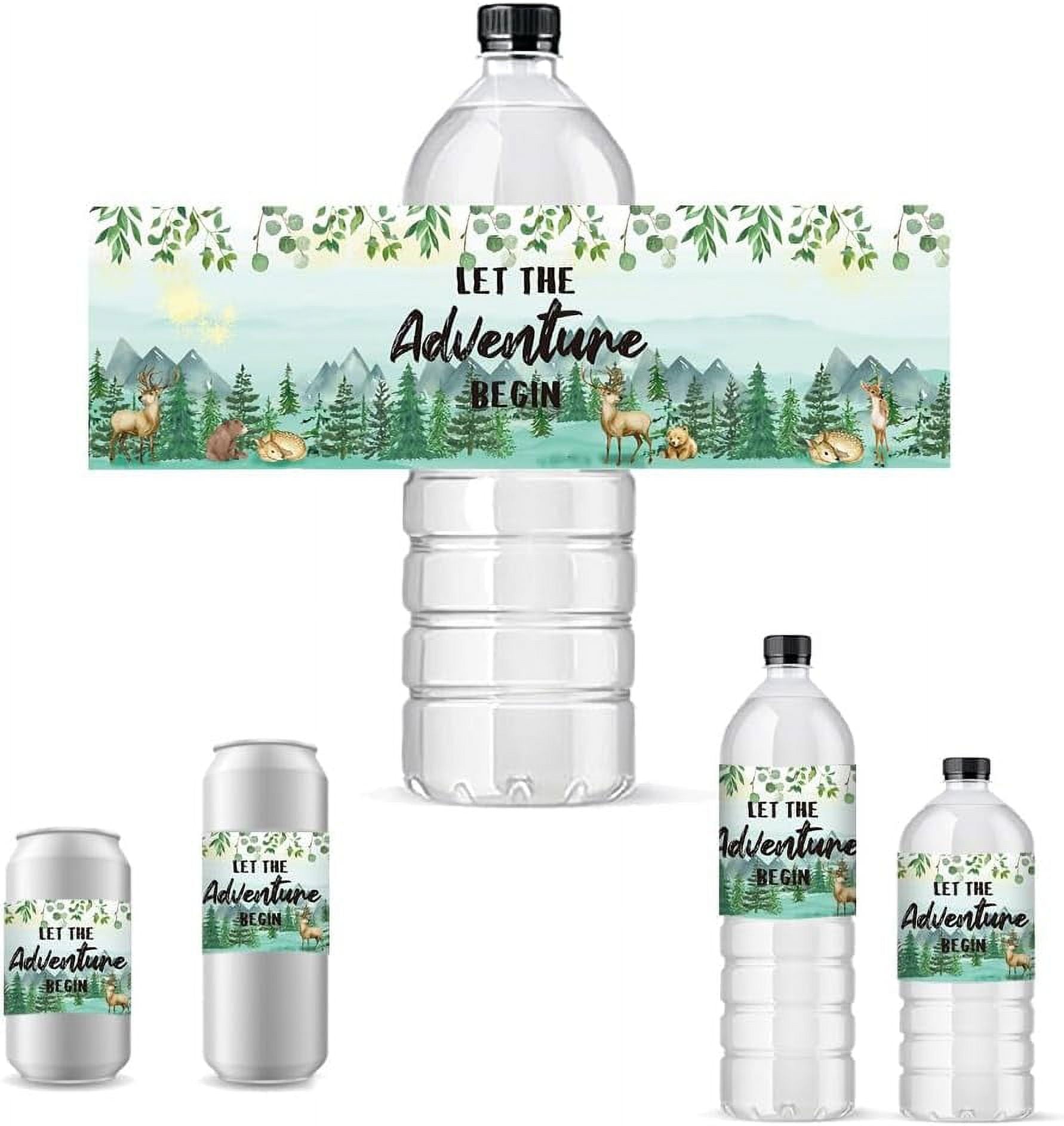 30pcs Water Bottle Labels Waterproof Labels 21.6x6.4cm/ 8.5x2.5 ...