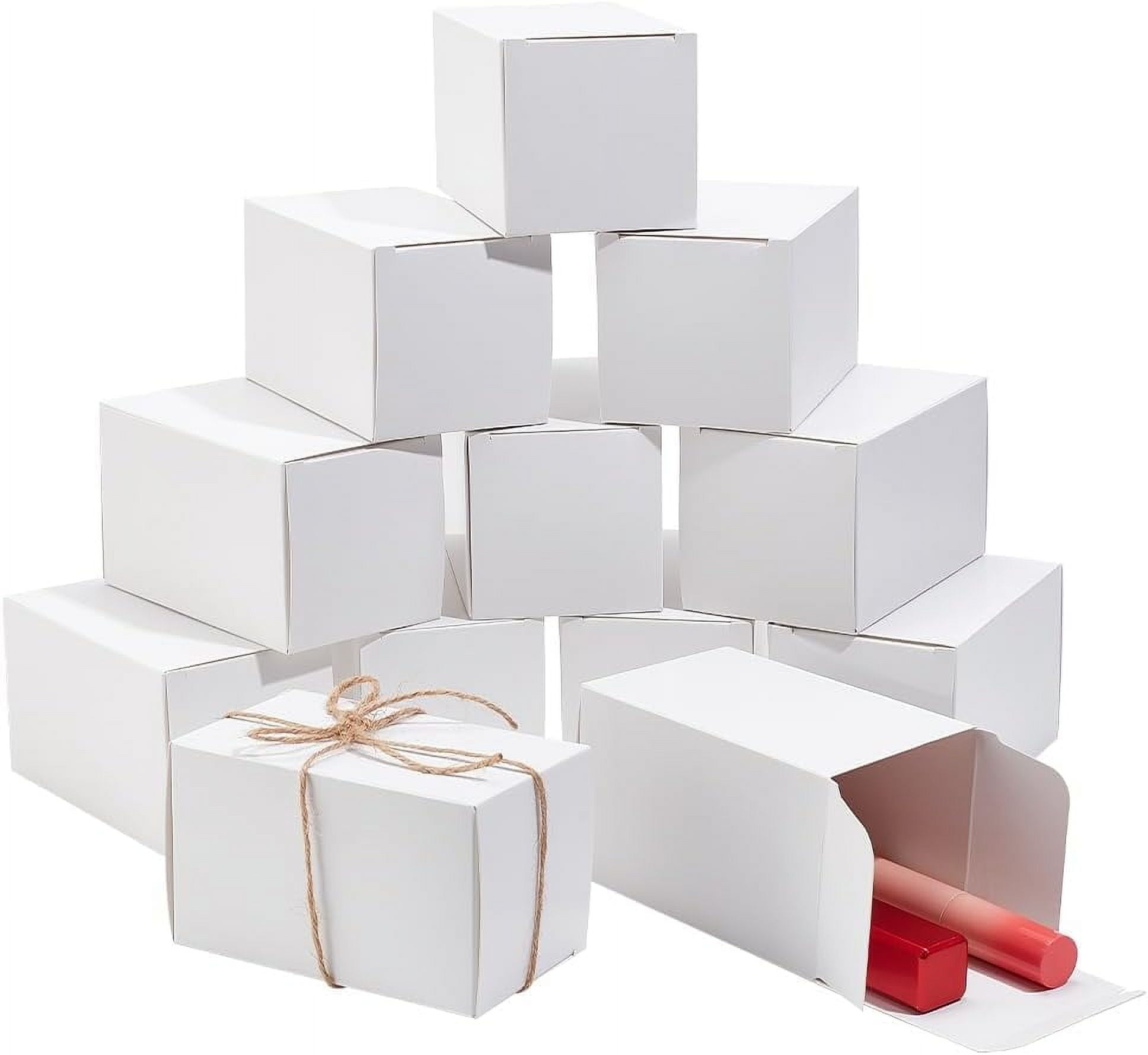 30pcs White Gift Box Cardboard Box with Lid 4x2.4x2.4 Inch Paper Favor ...