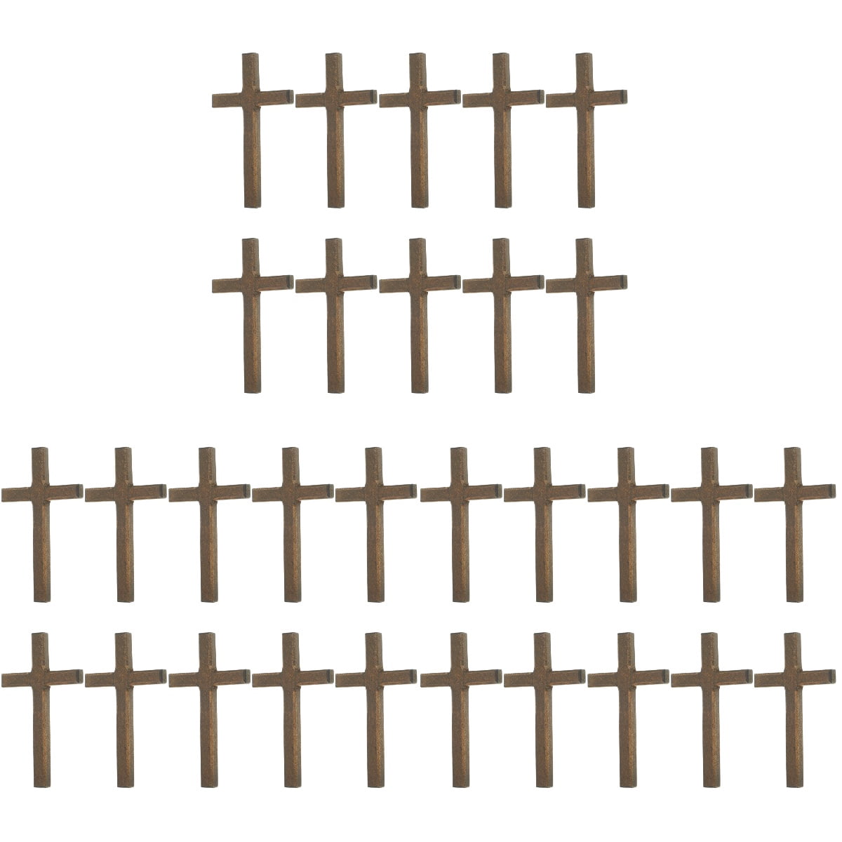 30pcs Wooden Cross Wall Hand Held Prayer Crosses Small Wooden Cross ...