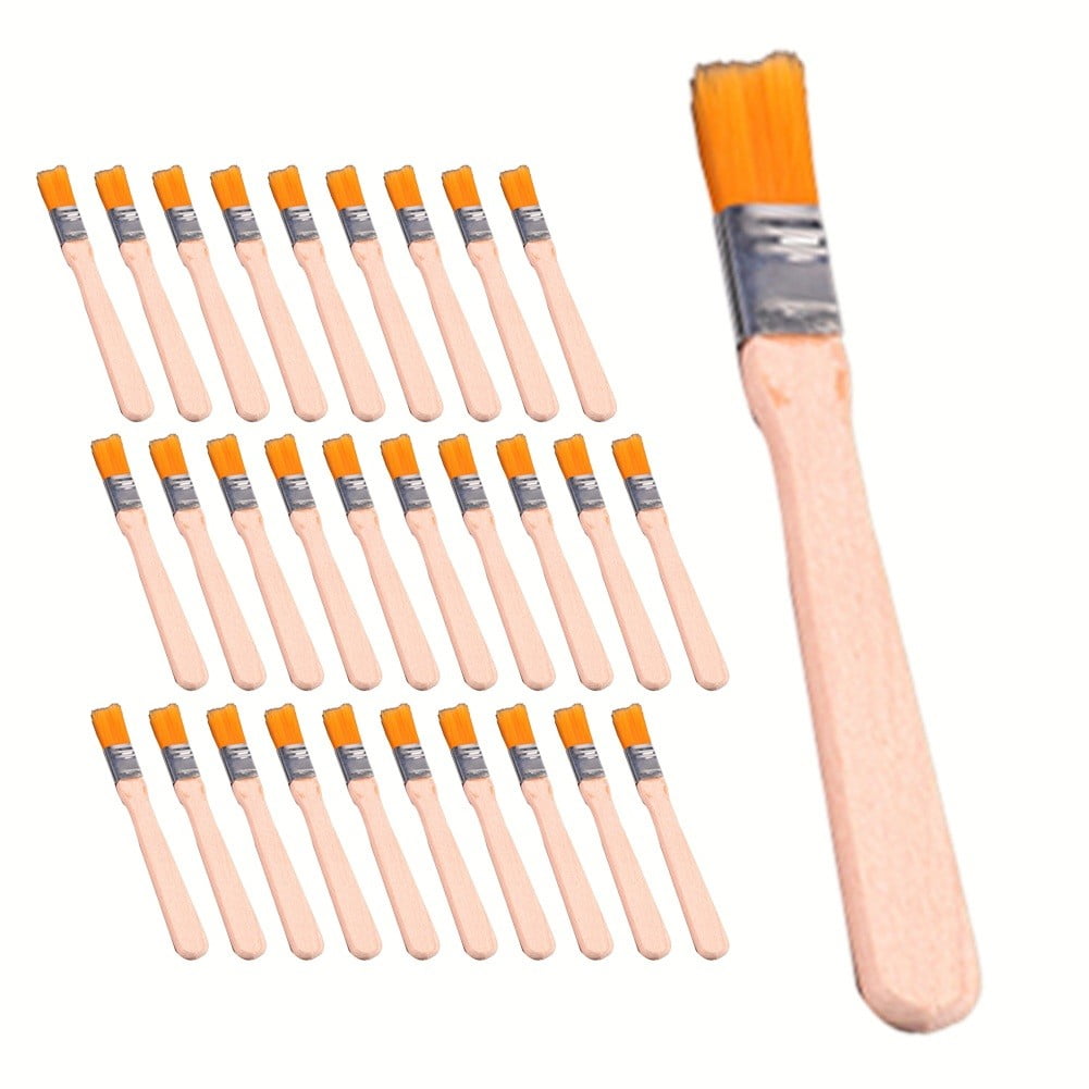 30pcs Wooden Handle Brush Nylon Bristles Welding Cleaning Tools for ...