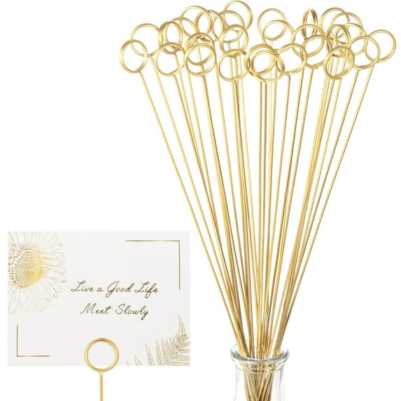 30pcs floral card holders, metal wire place card holders for weddings ...