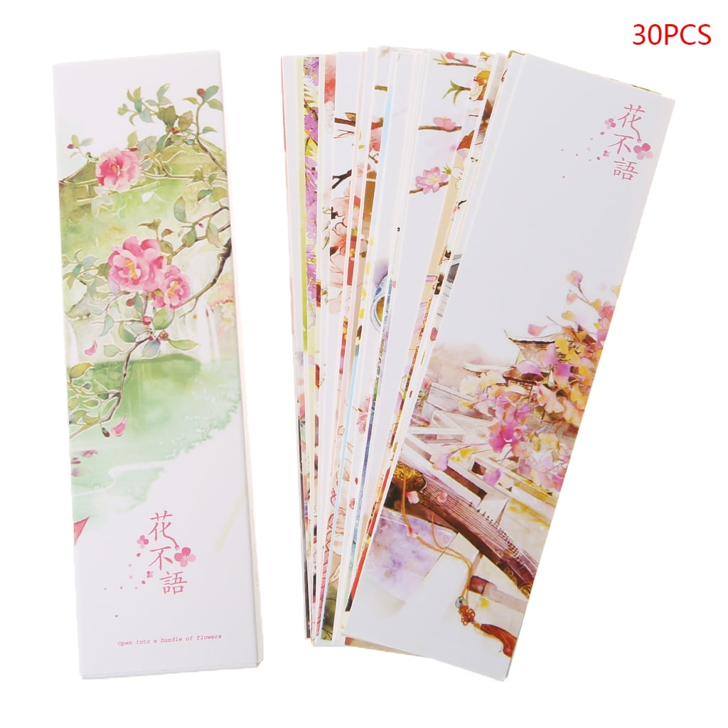 30pcs for Creative Chinese Style Paper Bookmarks Painting Cards Retro ...