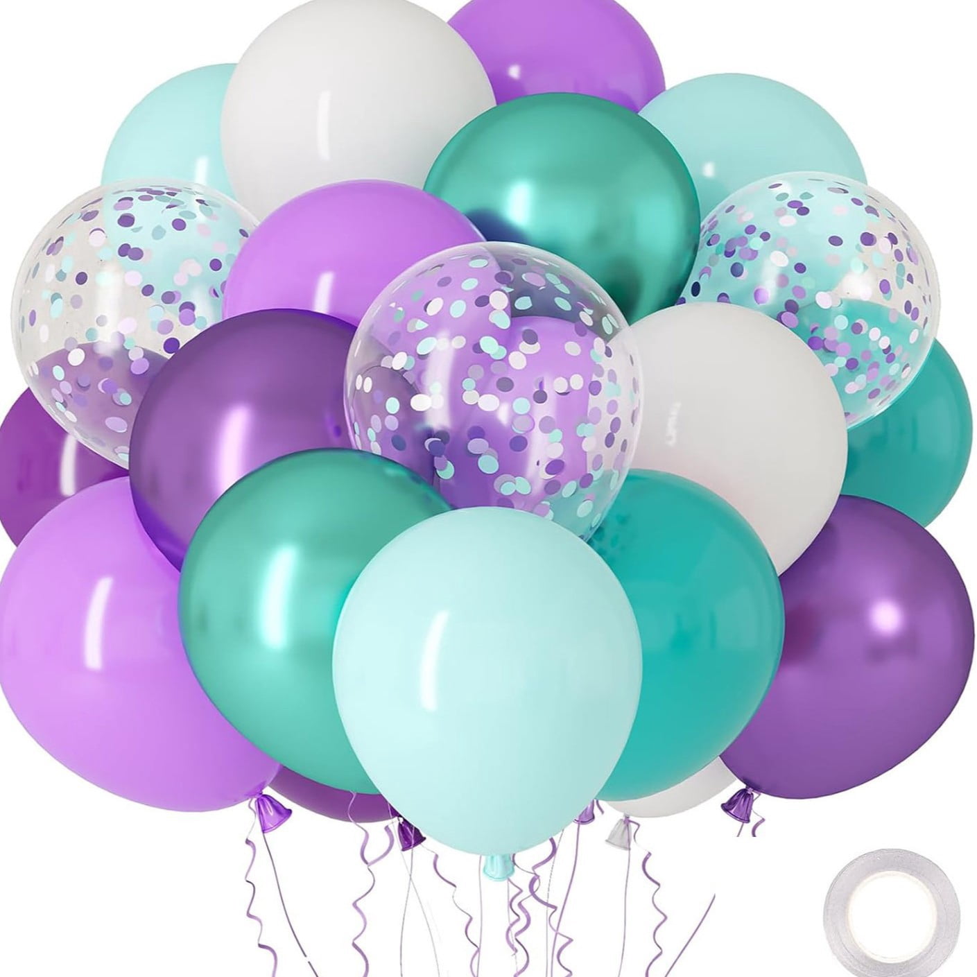 30pcs metal glitter balloon set, party decoration, holiday colorful ...
