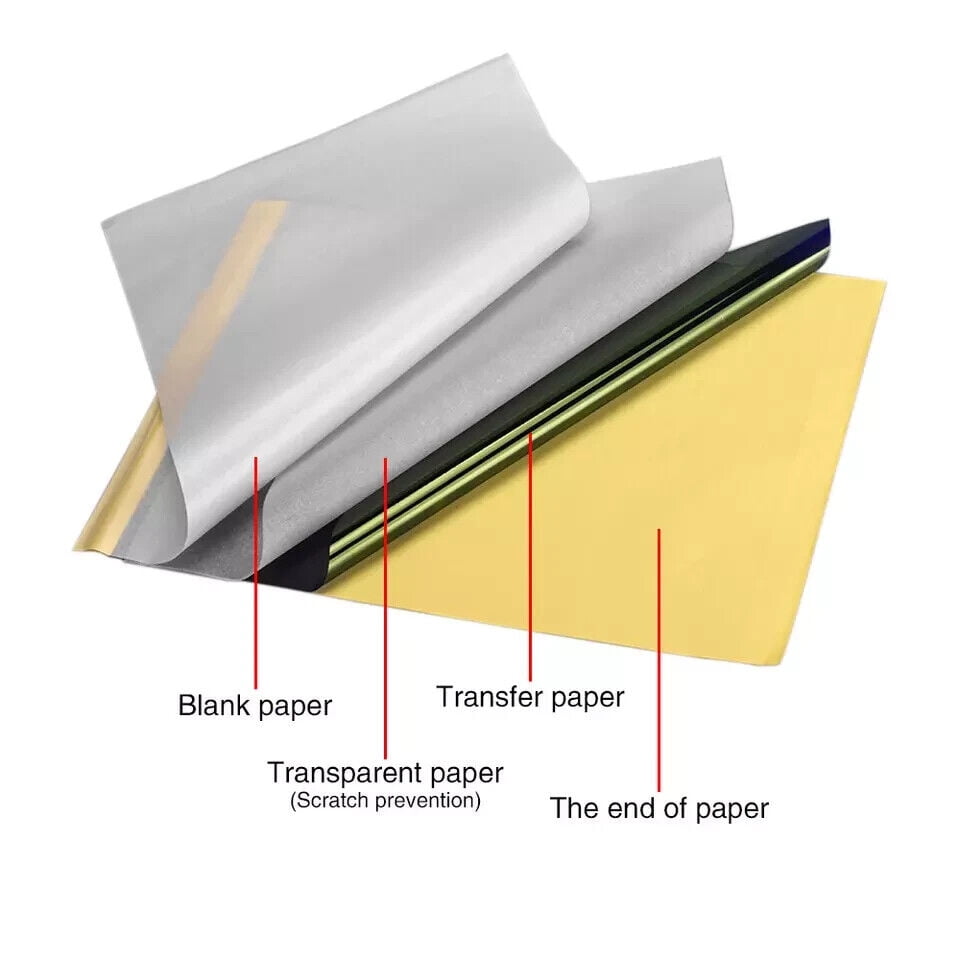 30pcs x Tattoo Thermal Stencil Transfer Carbon Tracing Paper Hectograph ...