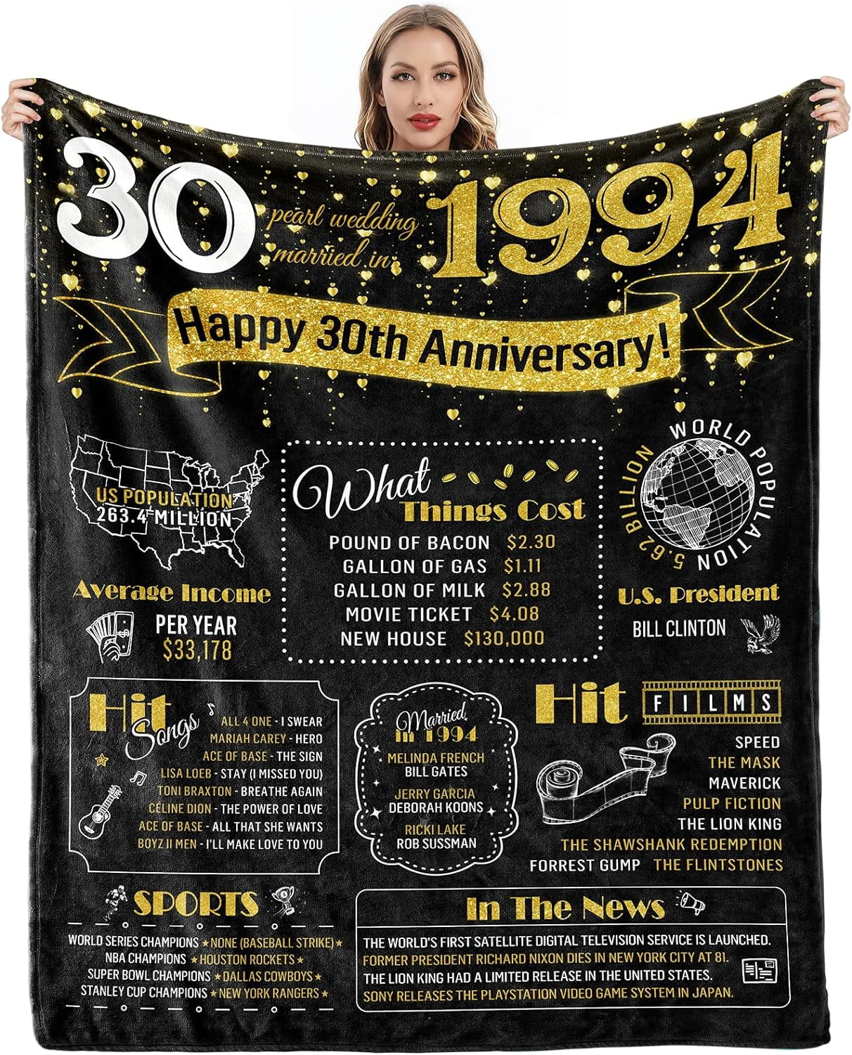 30th Anniversary Decorations Pearl Wedding Gifts for Couples Her Him 30 ...