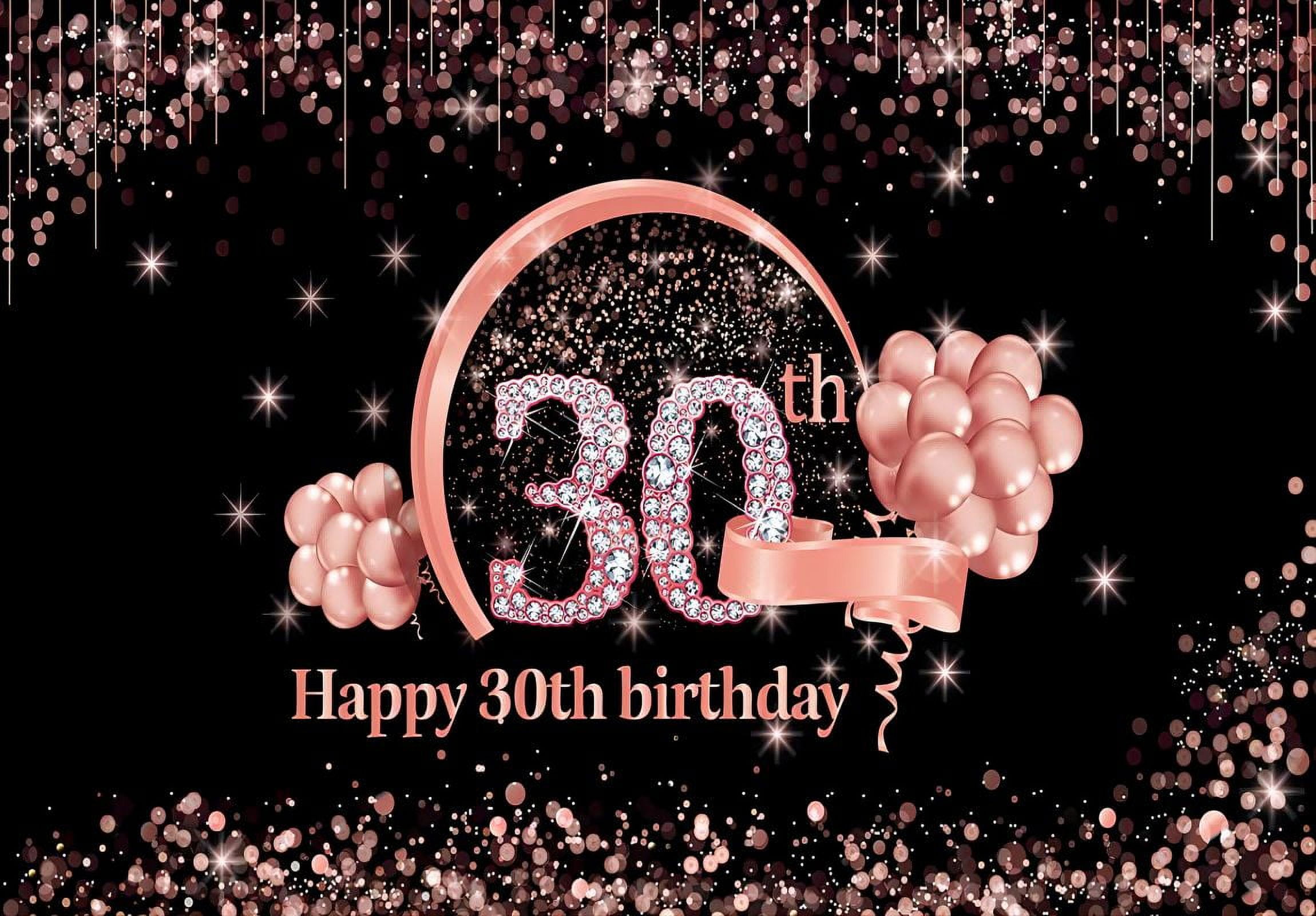 30th Birthday Anniversary Banner Backdrop Cheers and Beers to 30 Years ...