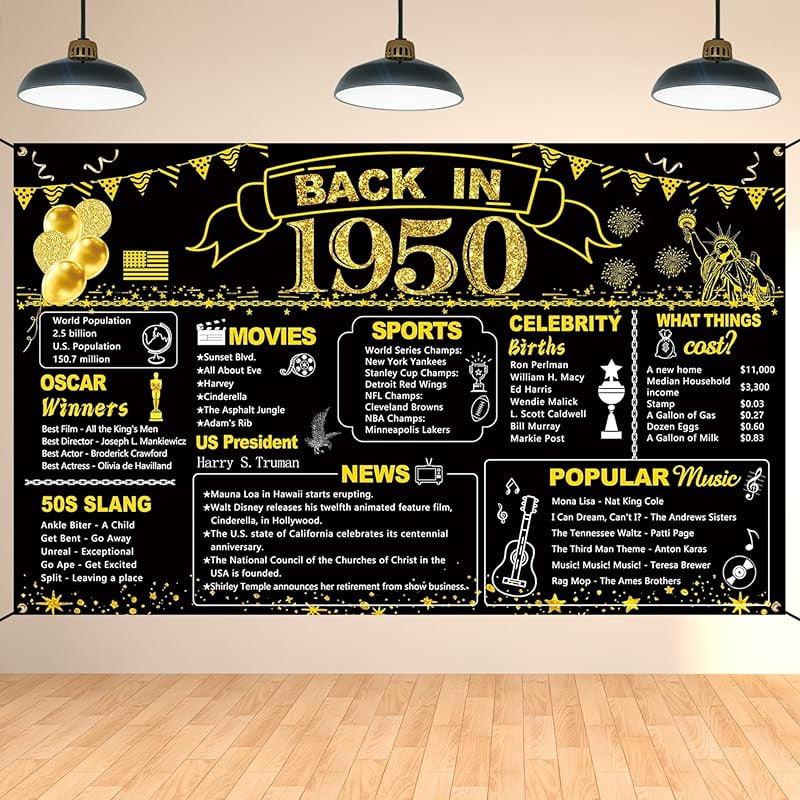 30th Birthday Black Gold Party Decoration, Back in 1995 Banner 30 Year ...