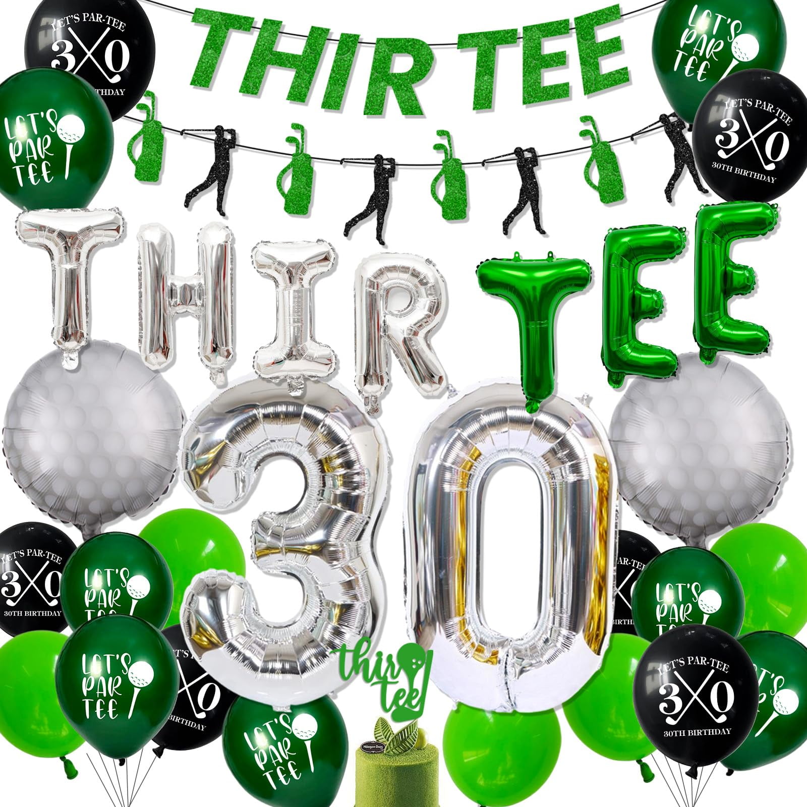 30th Birthday Decorations PresNok for Him, Golf 30th Birthday Party ...