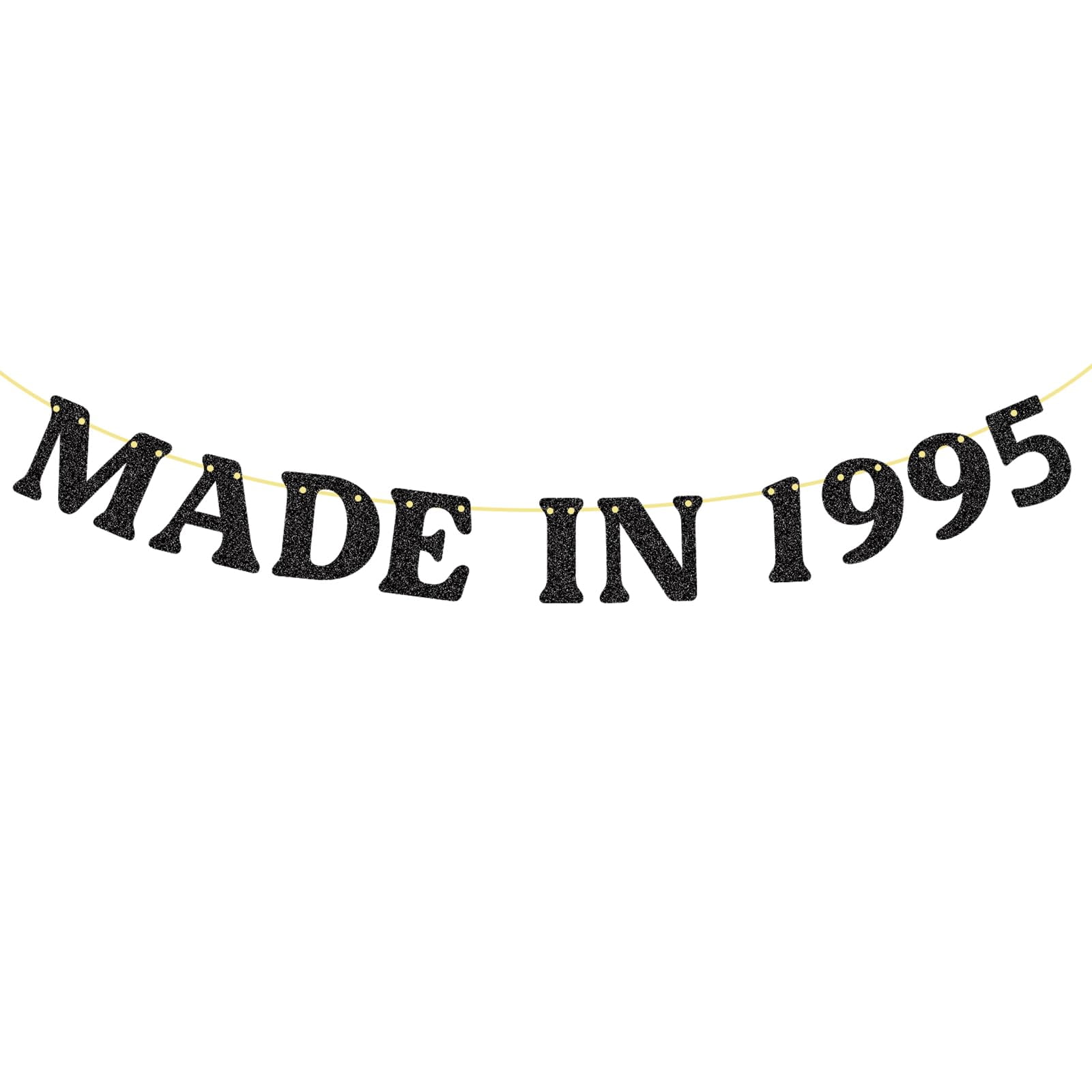 30th Birthday Decorations SCH4 No DIY Made in 1995 Banner Glitter ...