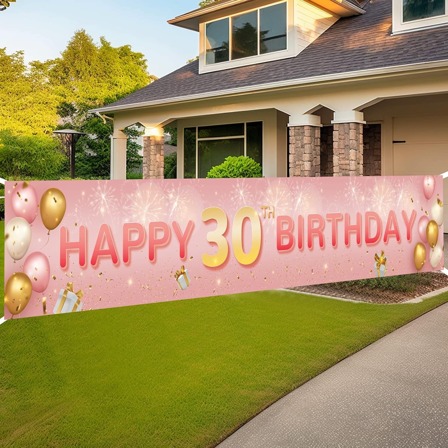 30th Birthday Decorations for Women,Rose Gold 30 Birthday Party ...